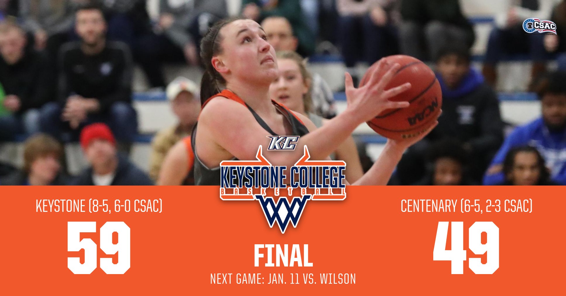 Women’s Basketball Earns 59-49 Win at Centenary - Keystone College ...