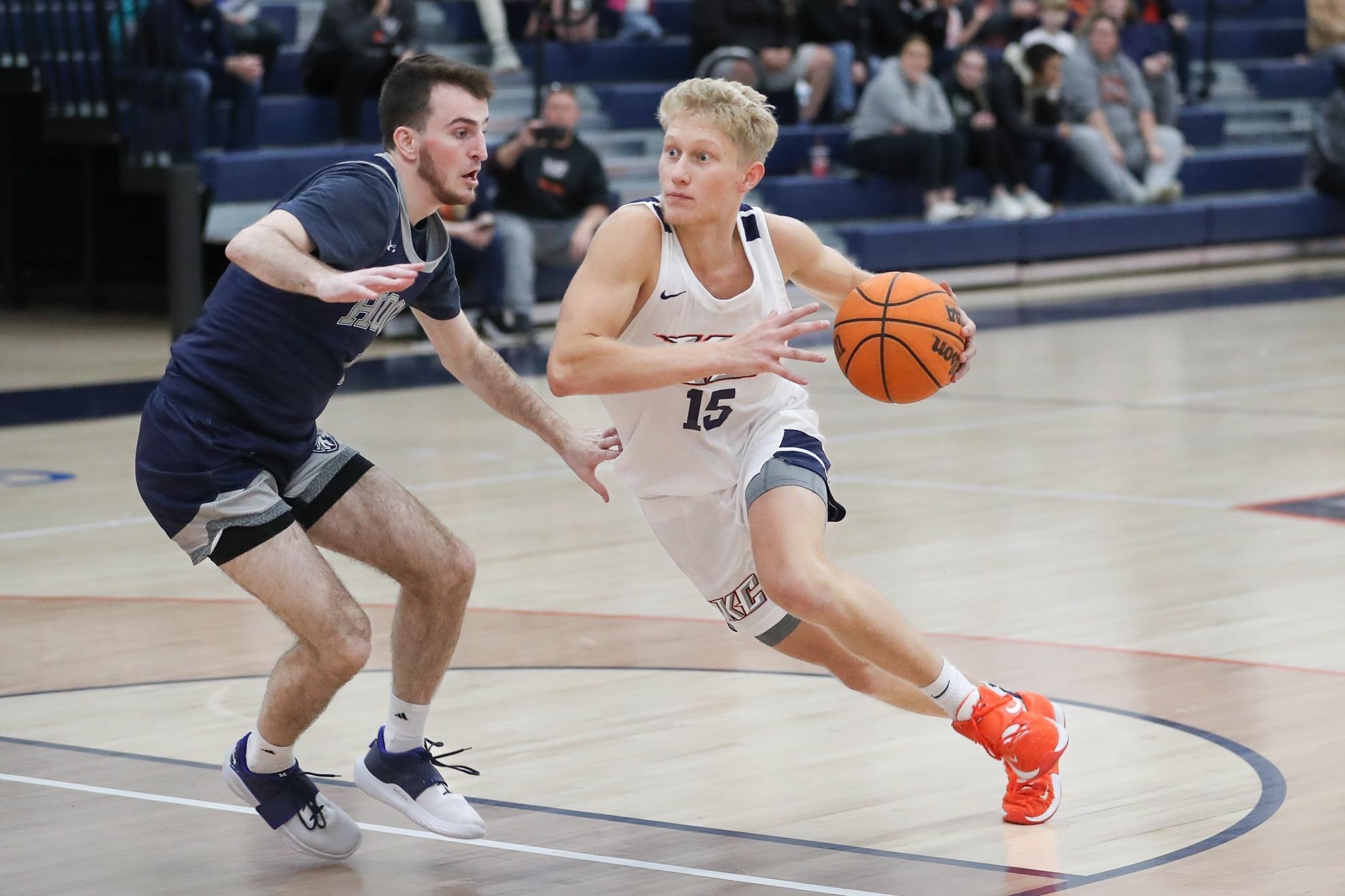 Men’s Basketball Overpowered by Hood - Keystone College Athletics