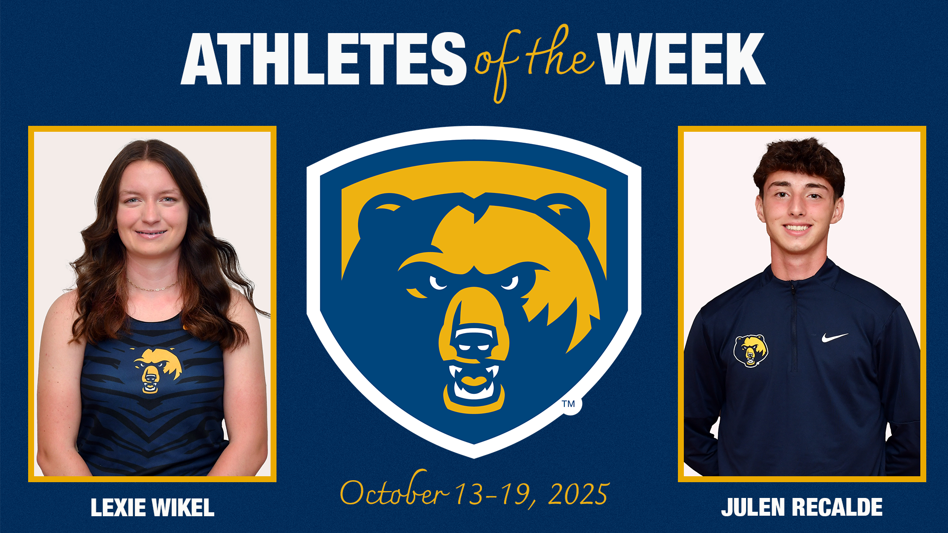 Harris, Etaba Ateba named Golden Bear Athletes of the Week - WVU Tech ...