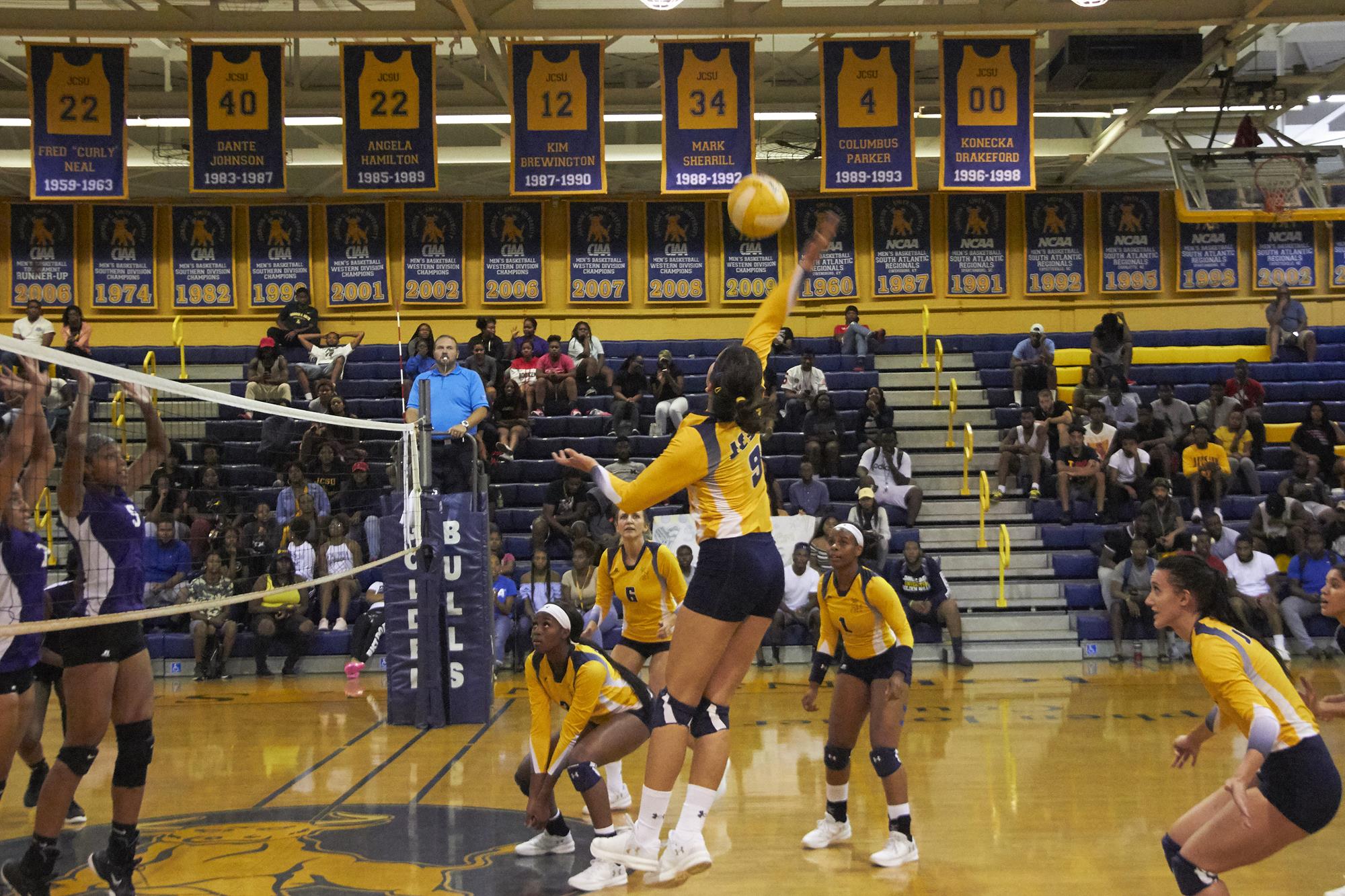 JCSU Volleyball swept by Shaw - Johnson C. Smith University Athletics