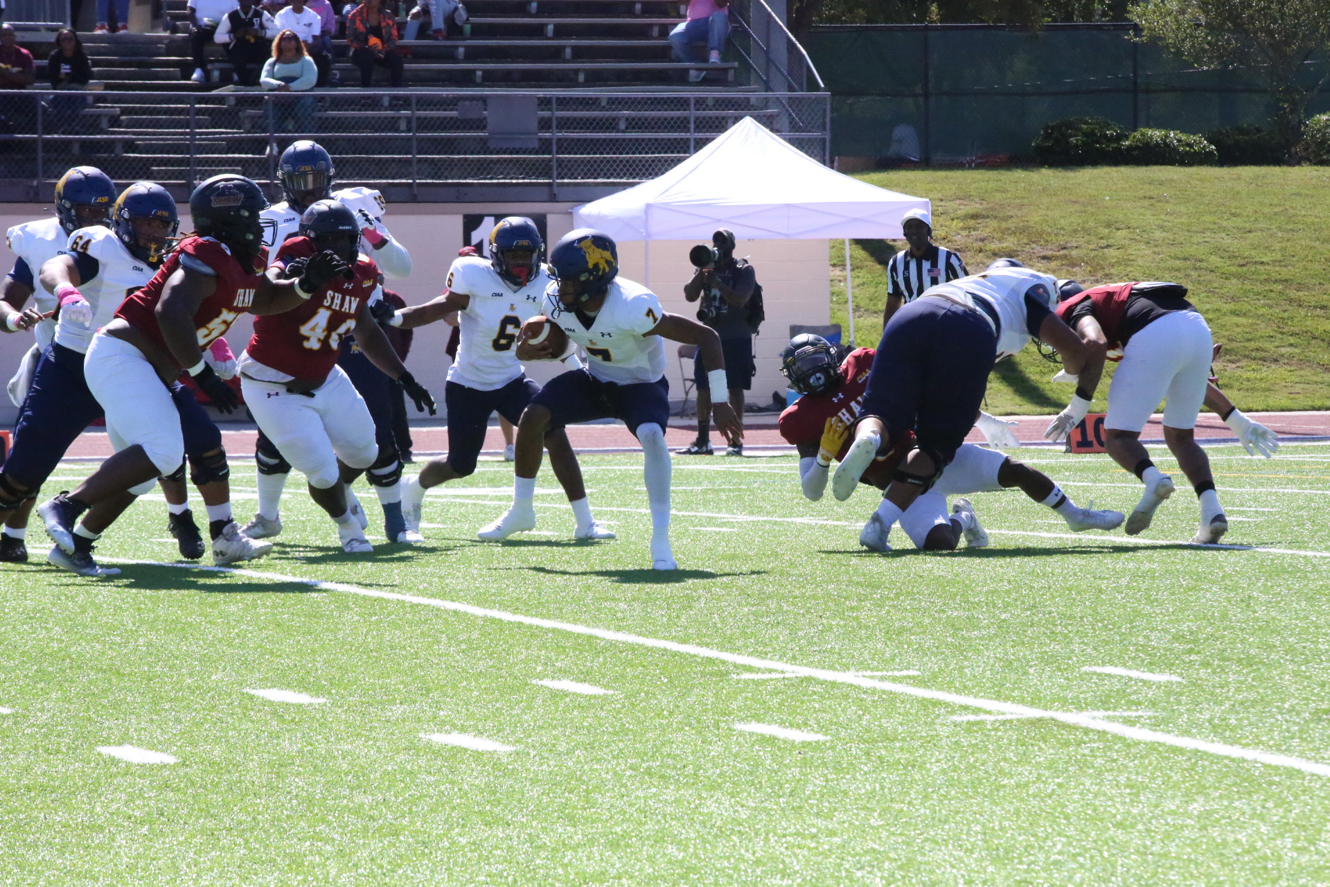 JCSU's Three Game Win Streak Snapped by Shaw, 21-10 - Johnson C. Smith University Athletics