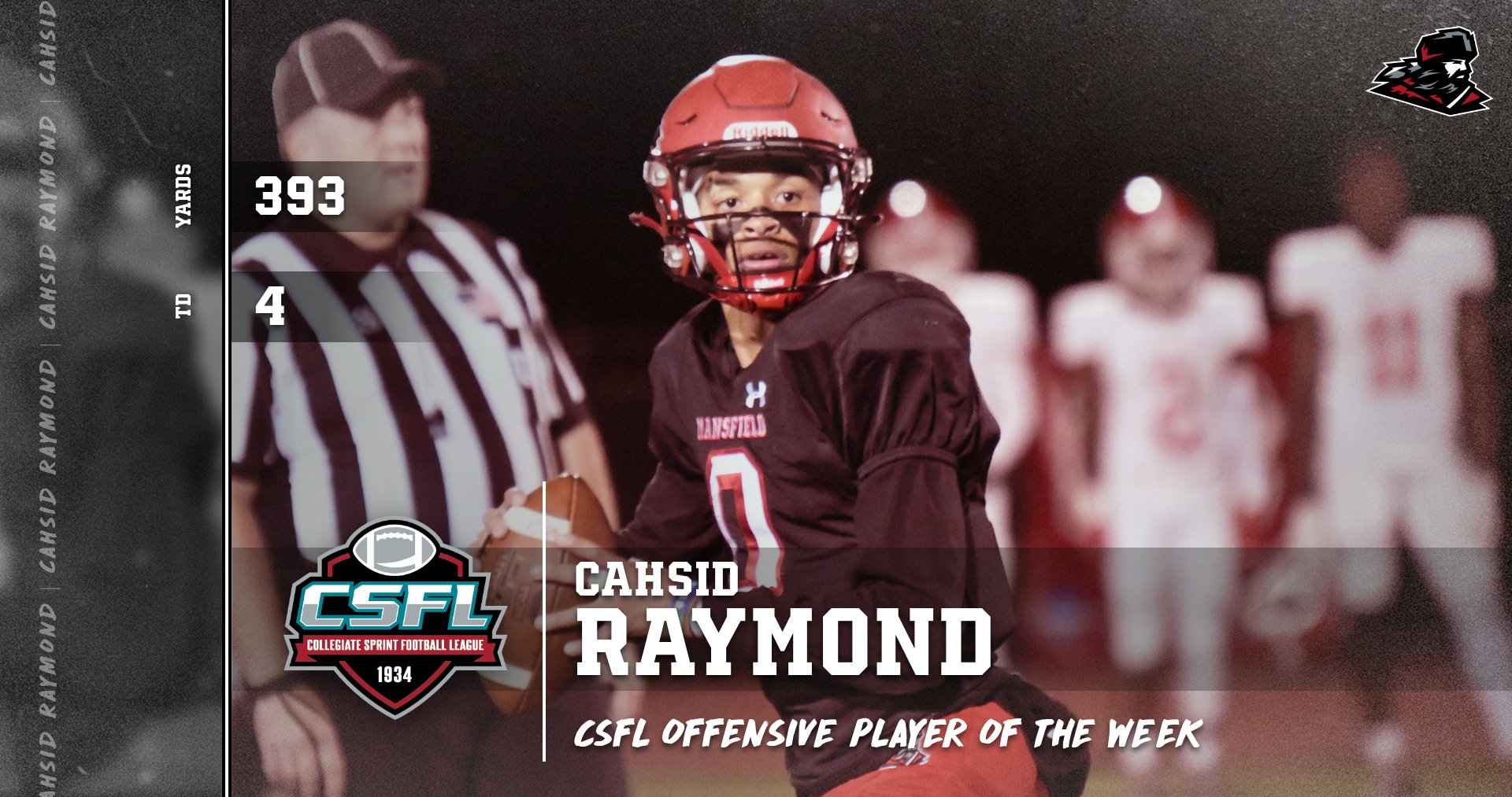 Raymond tabbed CSFL Offensive Player of the Week; Moser named Honor ...