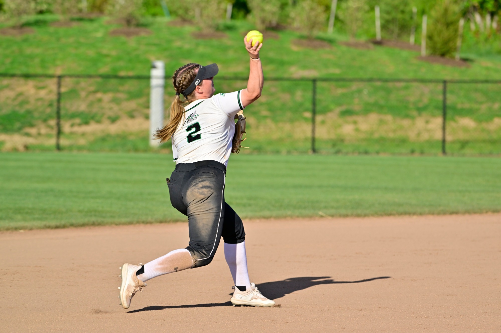 Softball lights up scoreboard in sweep of Hood - Stevenson University