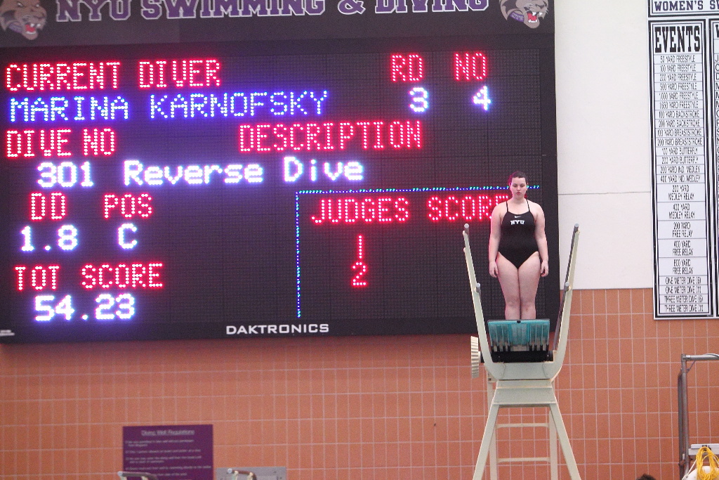 Marina Karnofsky - 2011-12 - Women's Swimming & Diving - NYU Athletics
