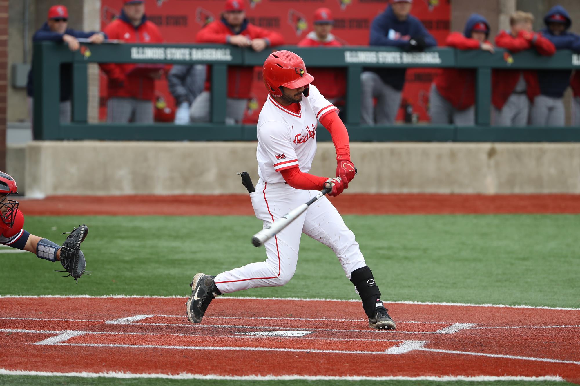 Huggins Homers, Redbirds Fall to Bradley in Series Finale - Illinois ...