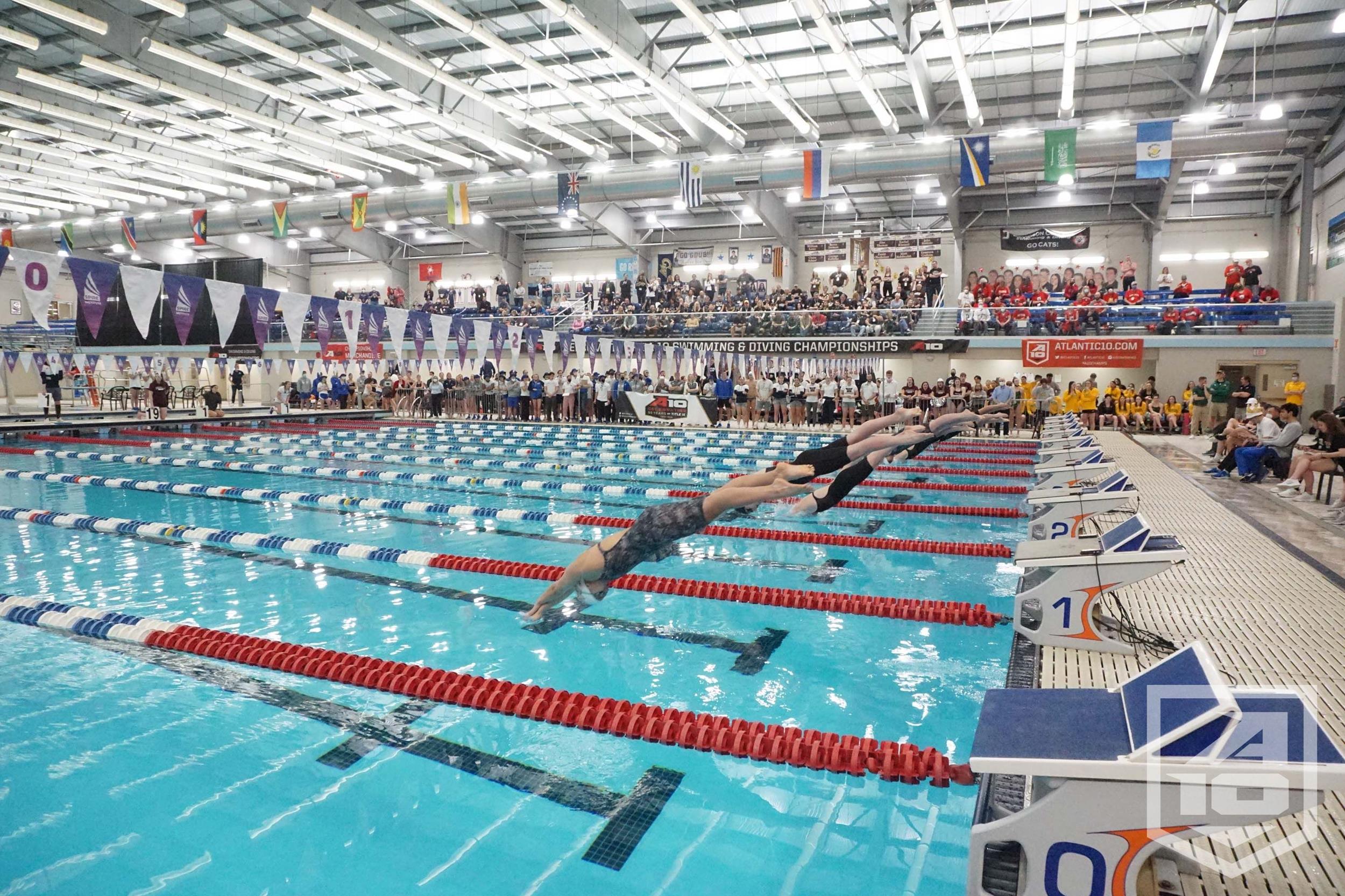 URI Picks Up Team Points in 200 Free Relay - University of Rhode Island