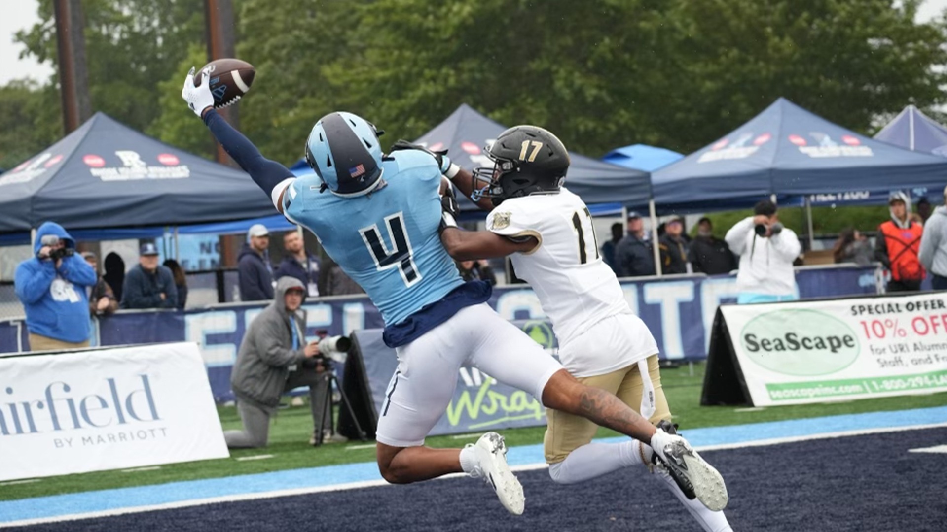 Rams Air It Out Against Bryant, Win 49-26 - University of Rhode Island