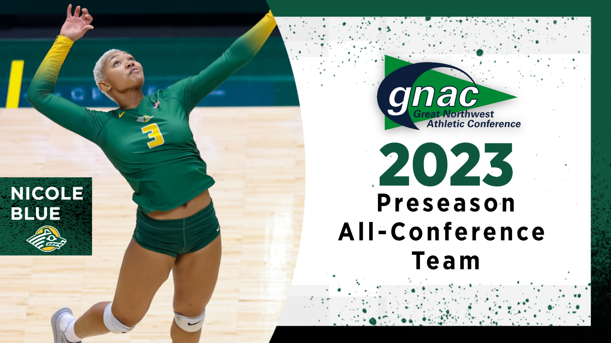 Blue reps Green & Gold on GNAC Preseason squad | University of Alaska ...