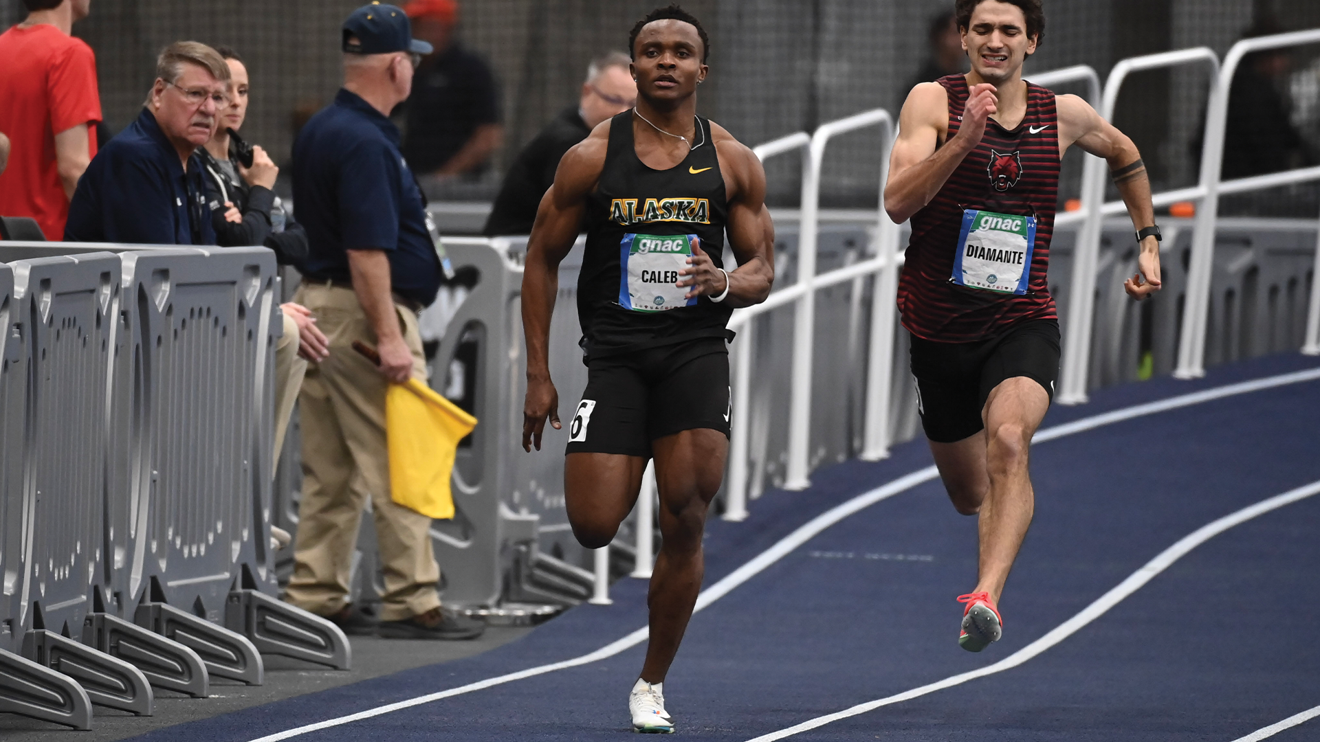 Caleb sprints to two All-American honors | University of Alaska Anchorage