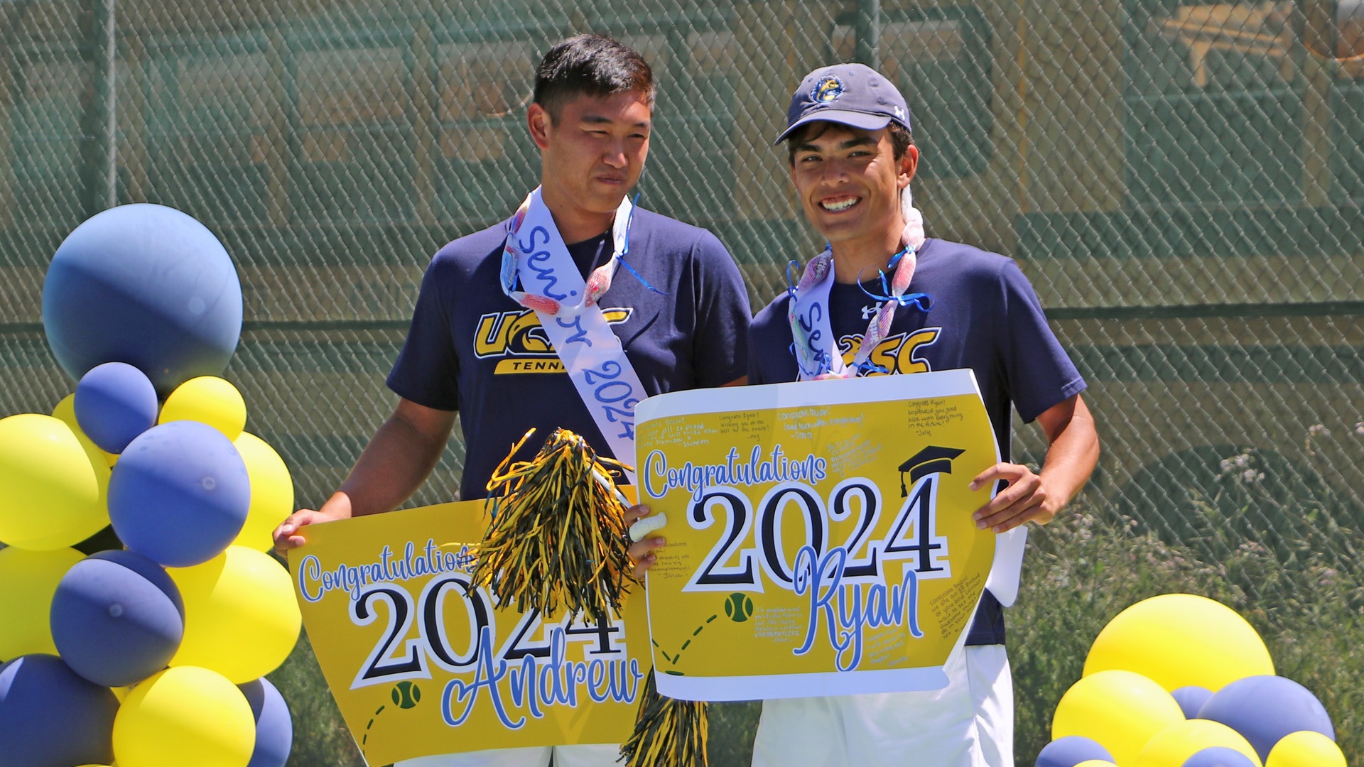 Men's tennis beats Jessup on Senior Day - University of California ...