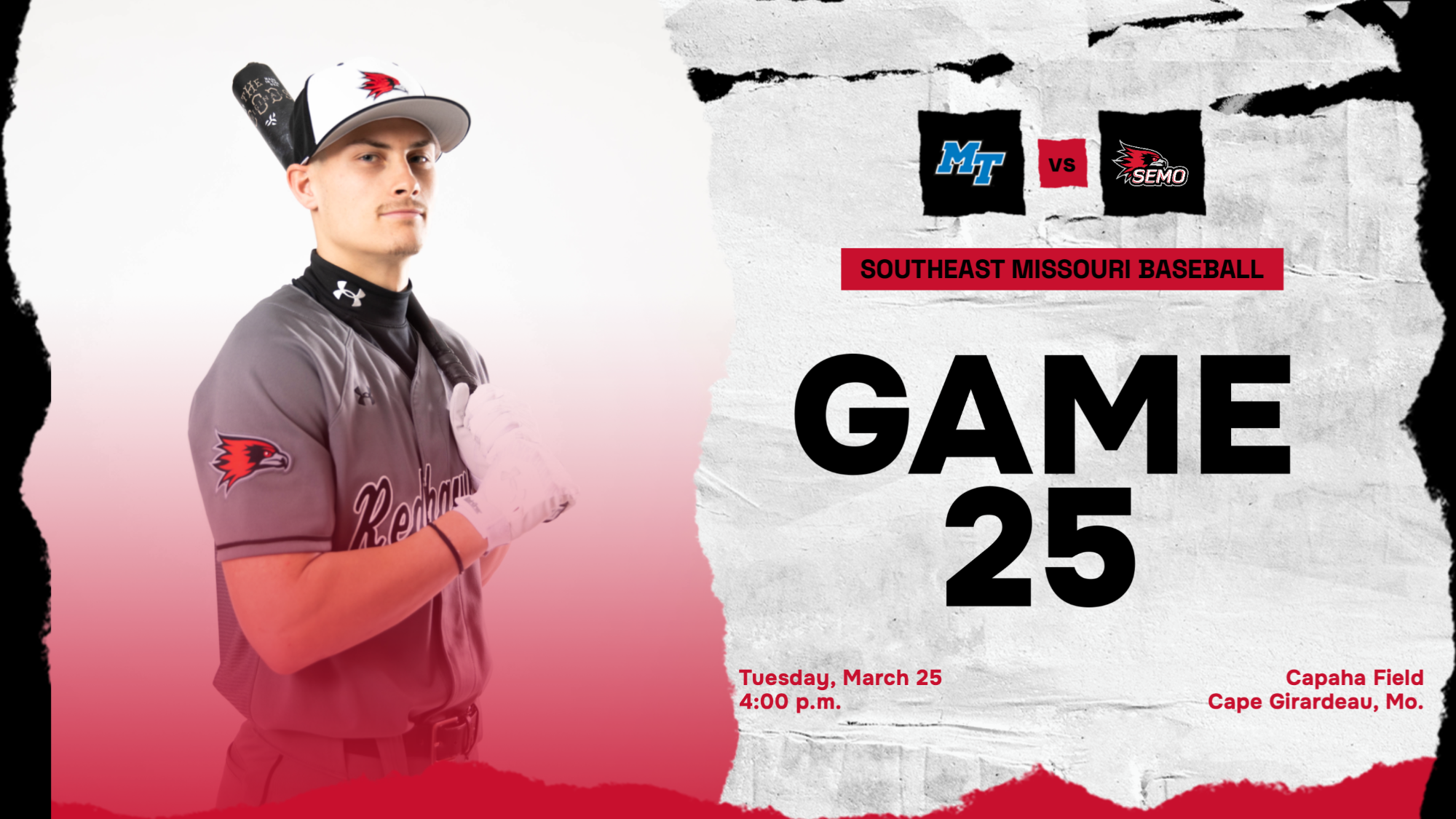 SEMO Baseball Announces 2025 Schedule - Southeast Missouri State ...