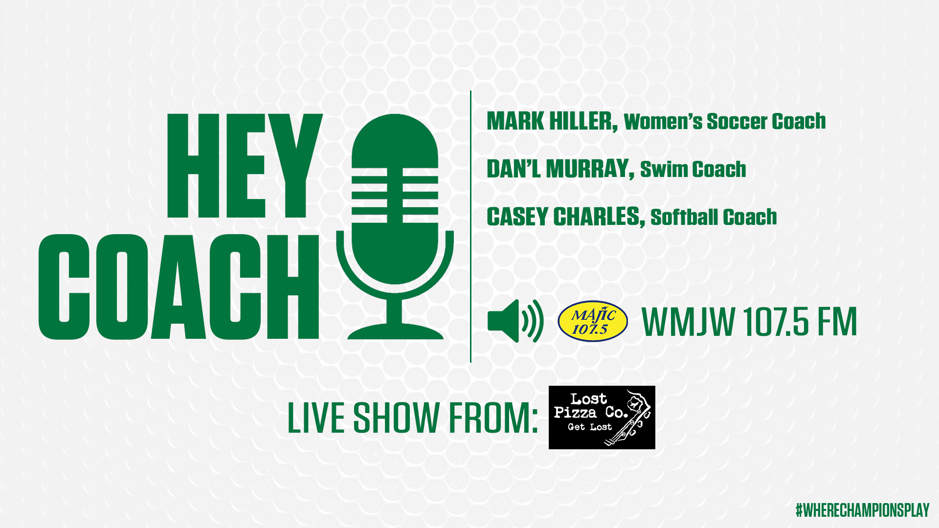 'Hey Coach' Lineup Set for Monday, March 29 at Lost Pizza Co. - Delta ...