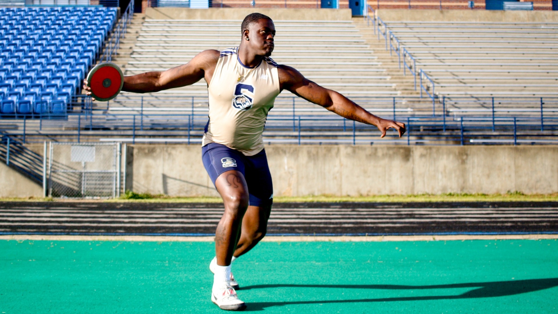 Johnson Wins Discus, Stillman Finishes 12th at UWG Legends - Stillman ...