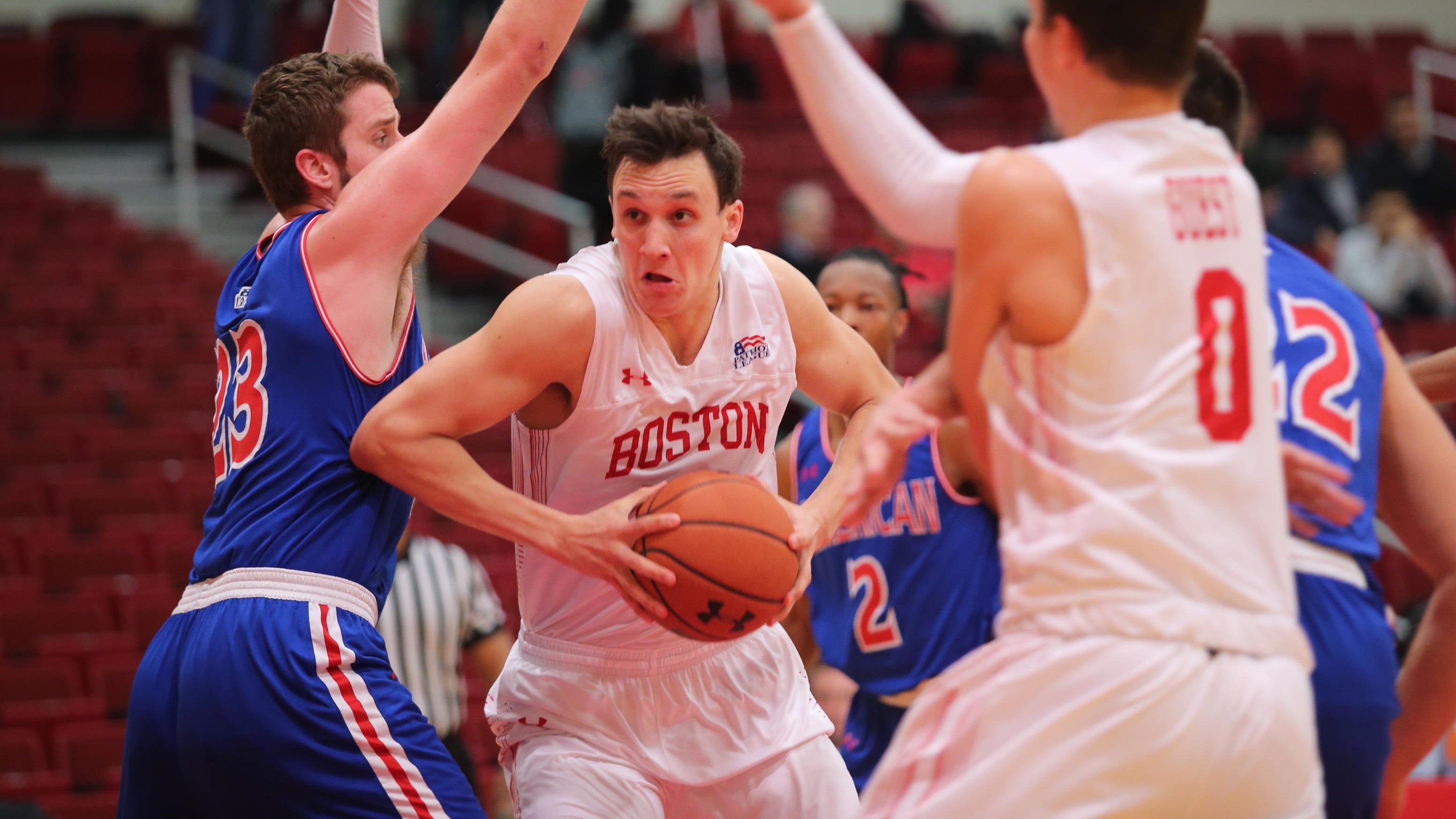 Mahoney's Double-Double Not Enough in 70-66 Loss to American - Boston ...