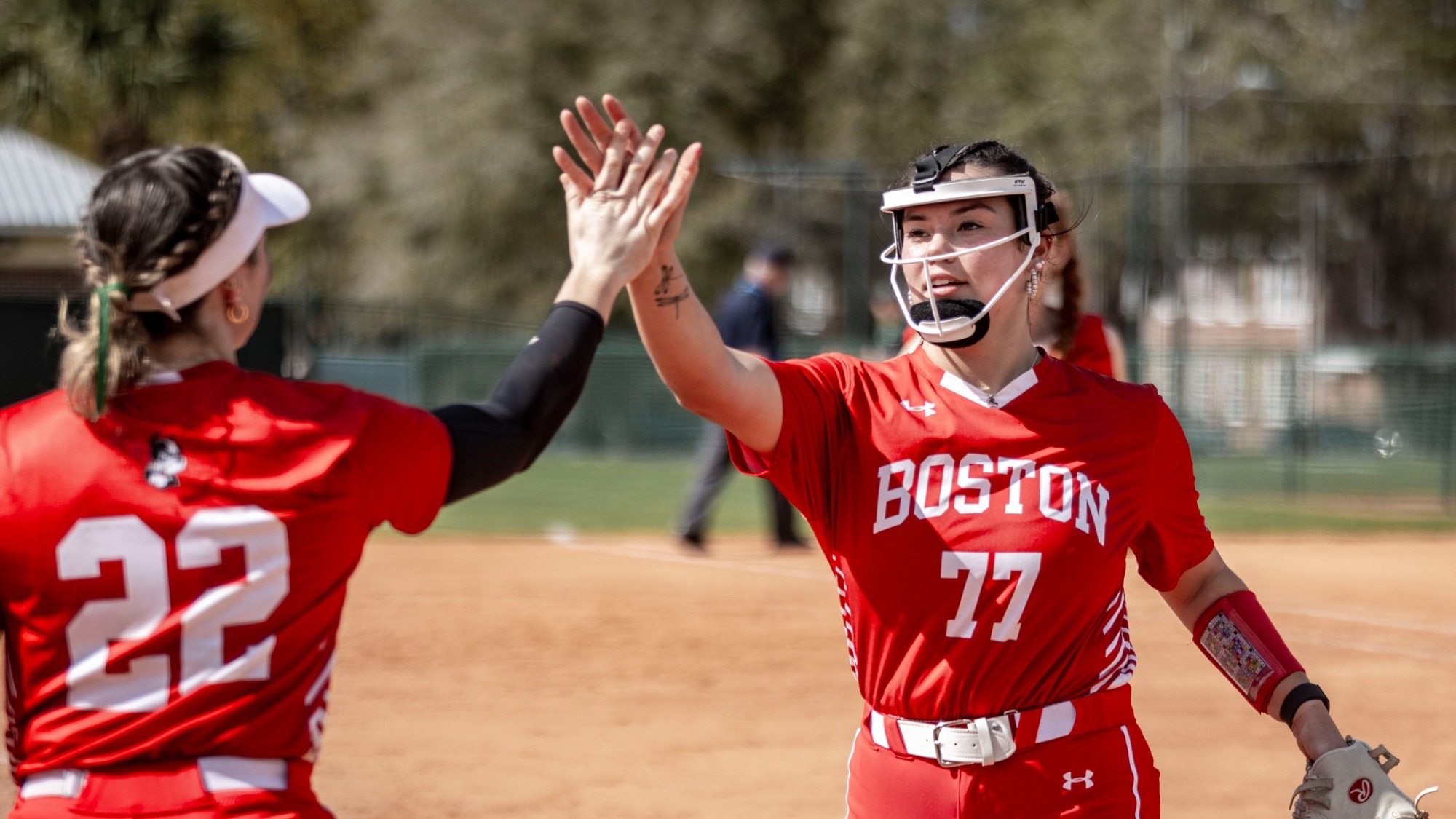 Ricard Shuts Down UConn in No. 25 Softball's DH Sweep - Boston ...