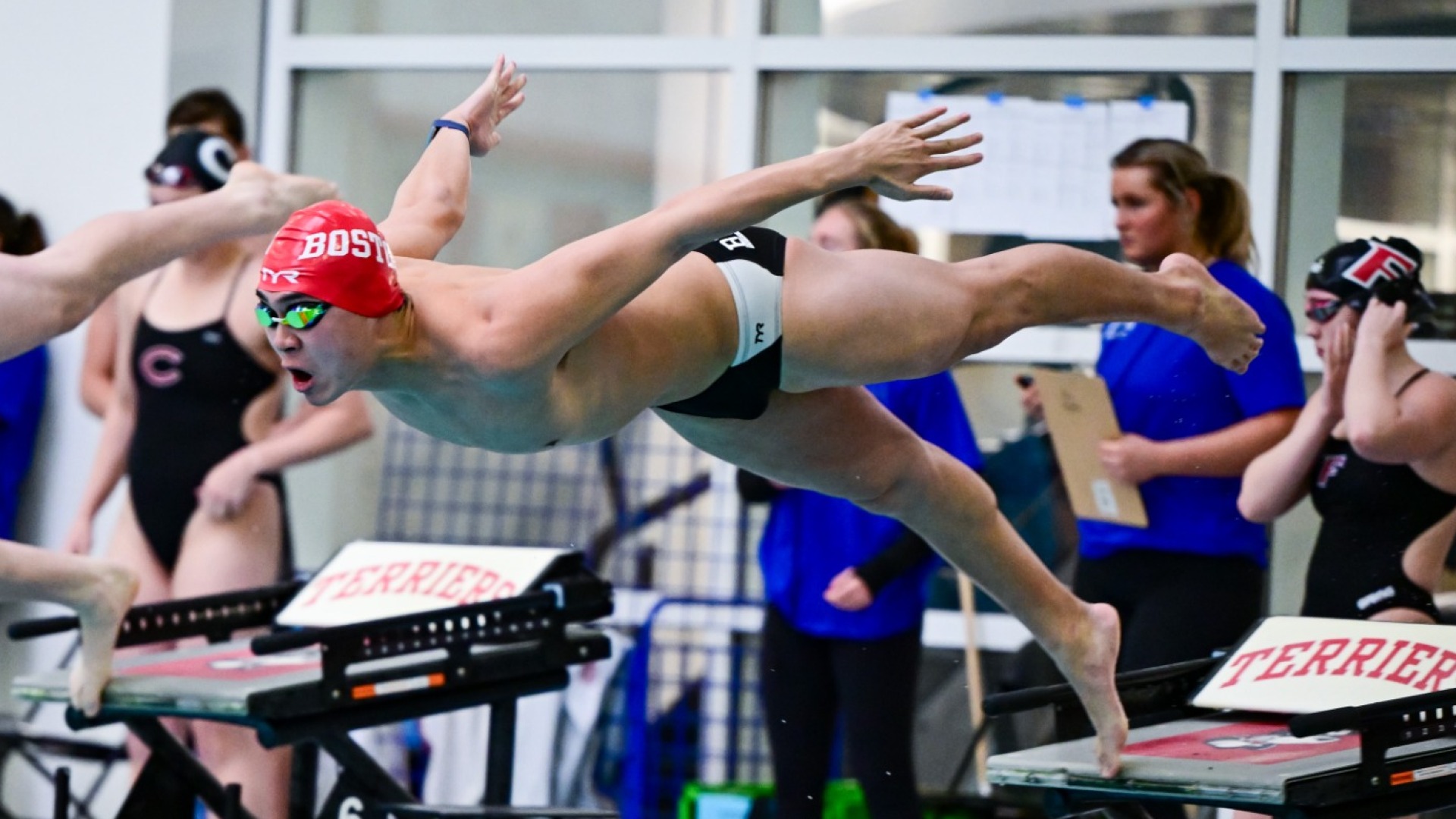 Men's Swimming & Diving Opens Competition at PL Championships - Boston ...