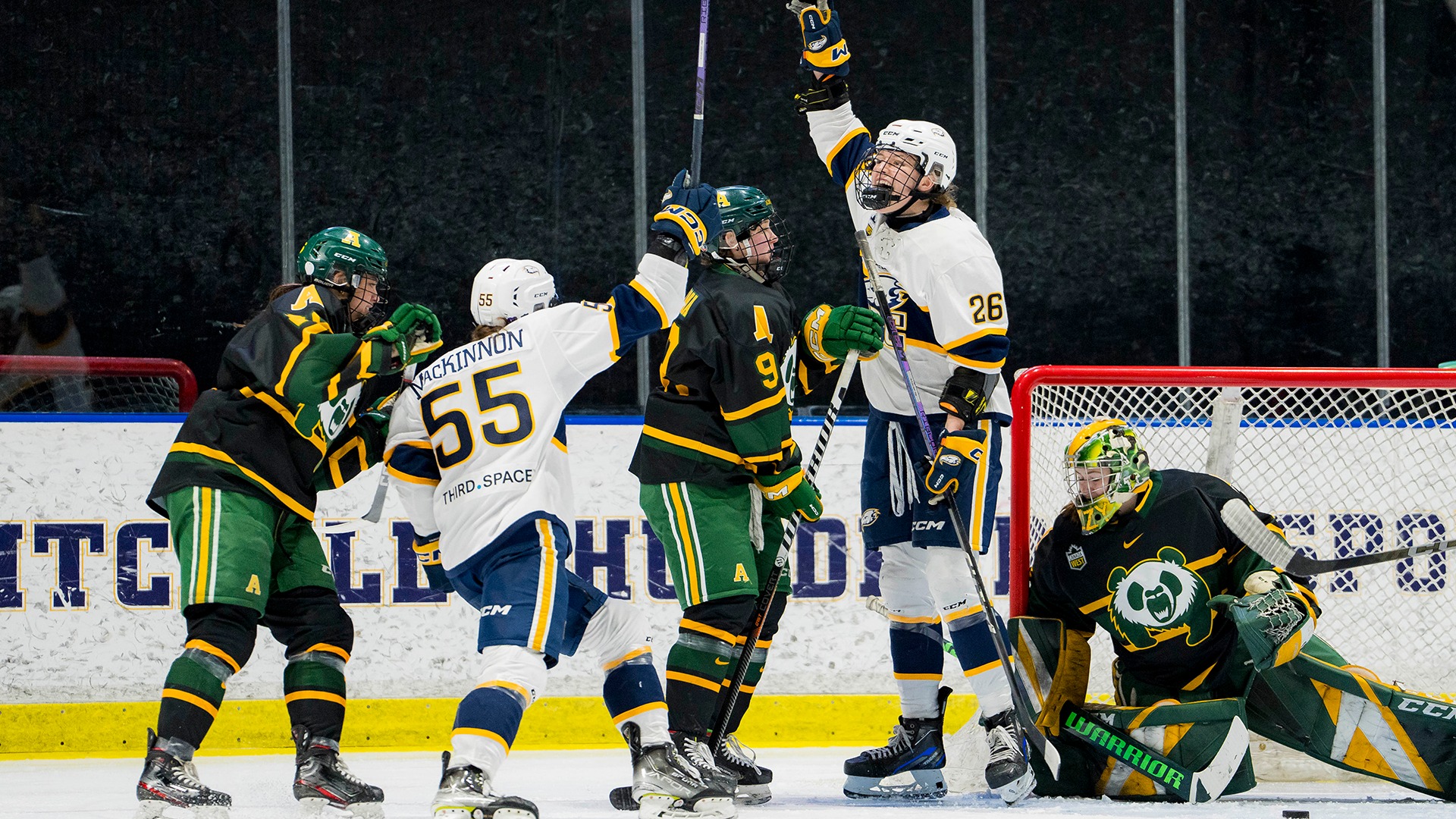 Elliott scores twice as T-Birds clinch first on senior day - University of British Columbia ...