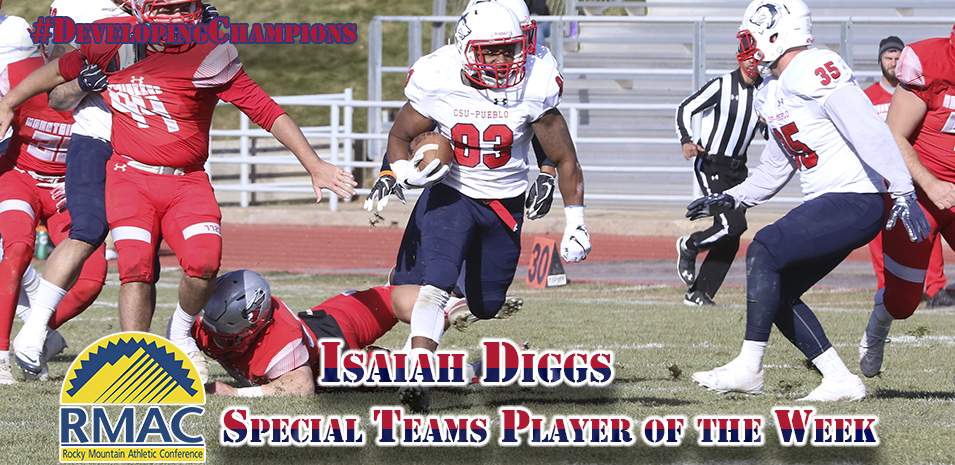 Isaiah Diggs - Football - Colorado State University Pueblo