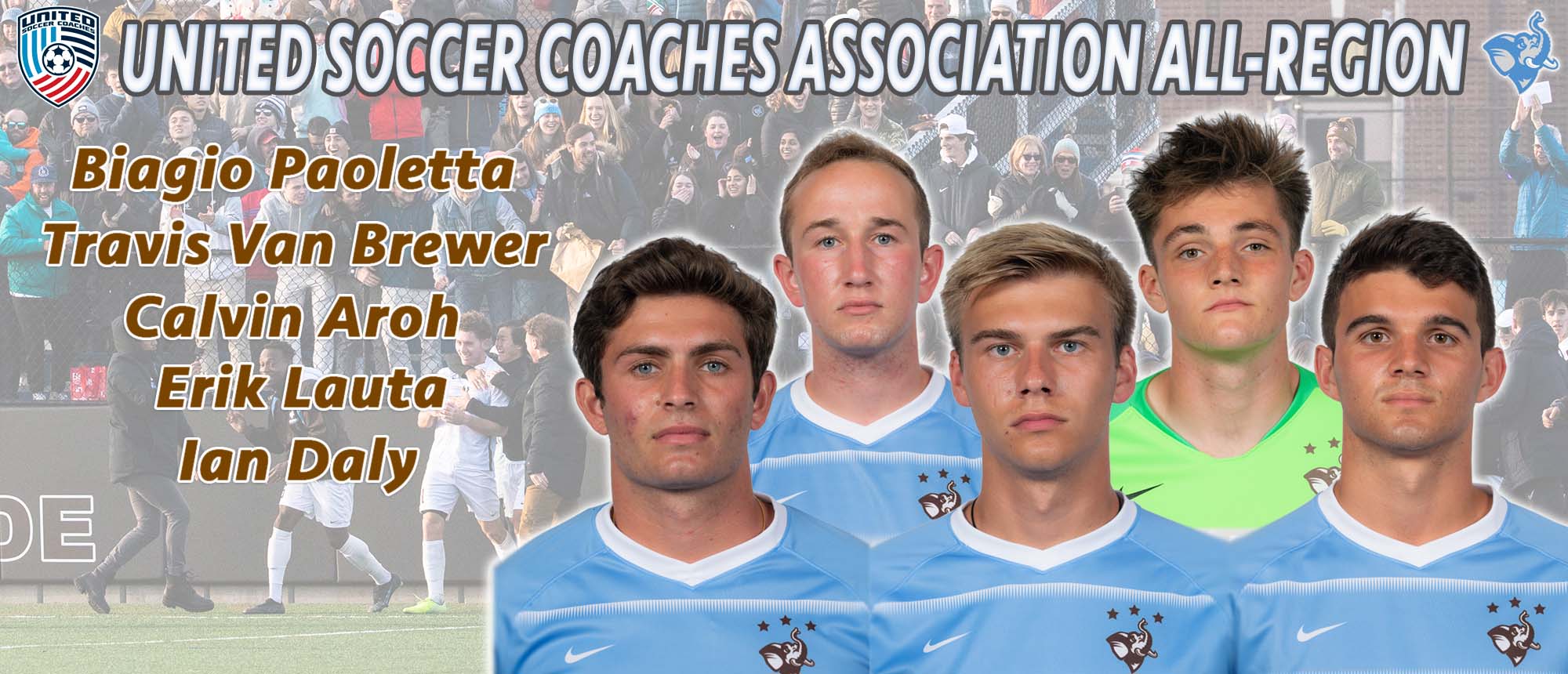 Five Jumbos Named to United Soccer Coaches Men's All-Region Team - Tufts University