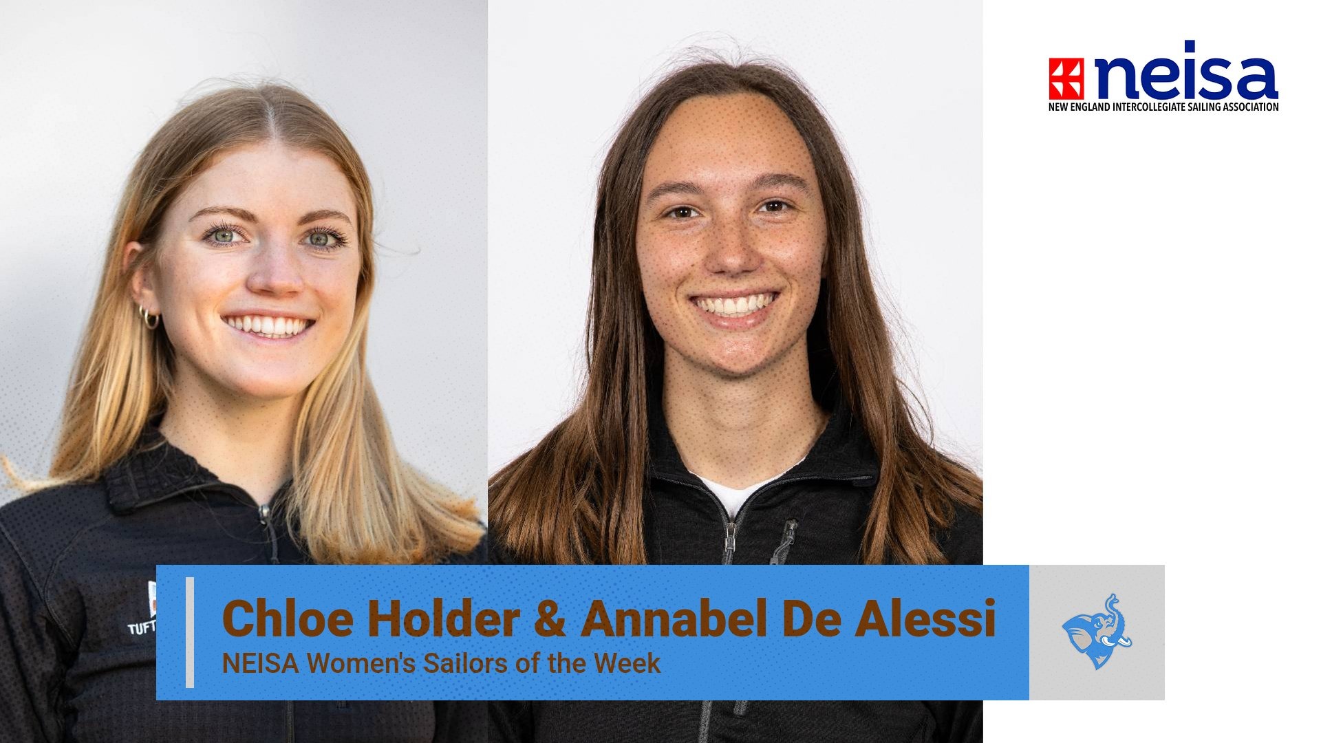 Holder, De Alessi Receive NEISA Sailing Weekly Honor - Tufts University