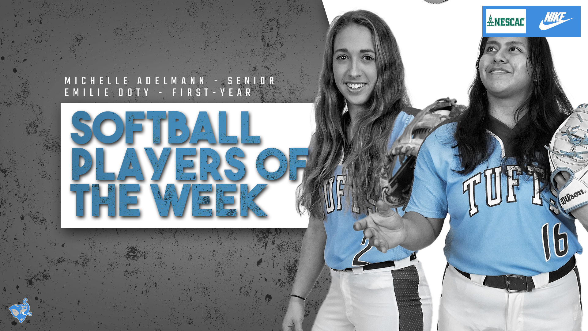 Adelman, Doty Receive NESCAC Softball Honors - Tufts University