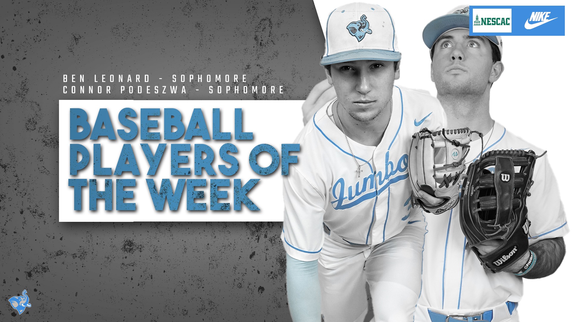 Leonard, Podeszwa Honored After Baseball Wins NESCAC Title - Tufts ...