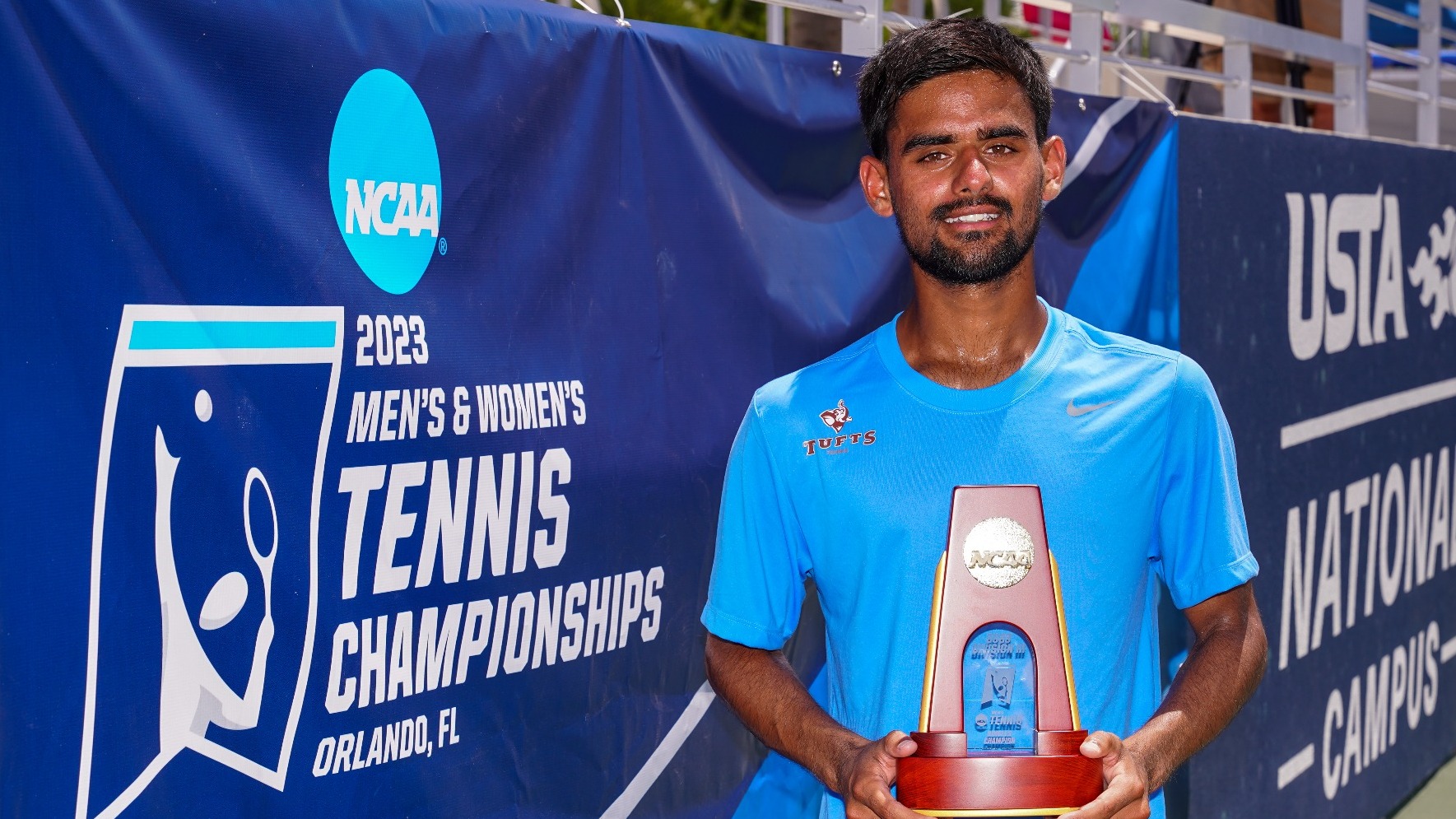 Champion! Rishabh Sharda Earns Division III NCAA Men's Tennis Singles ...