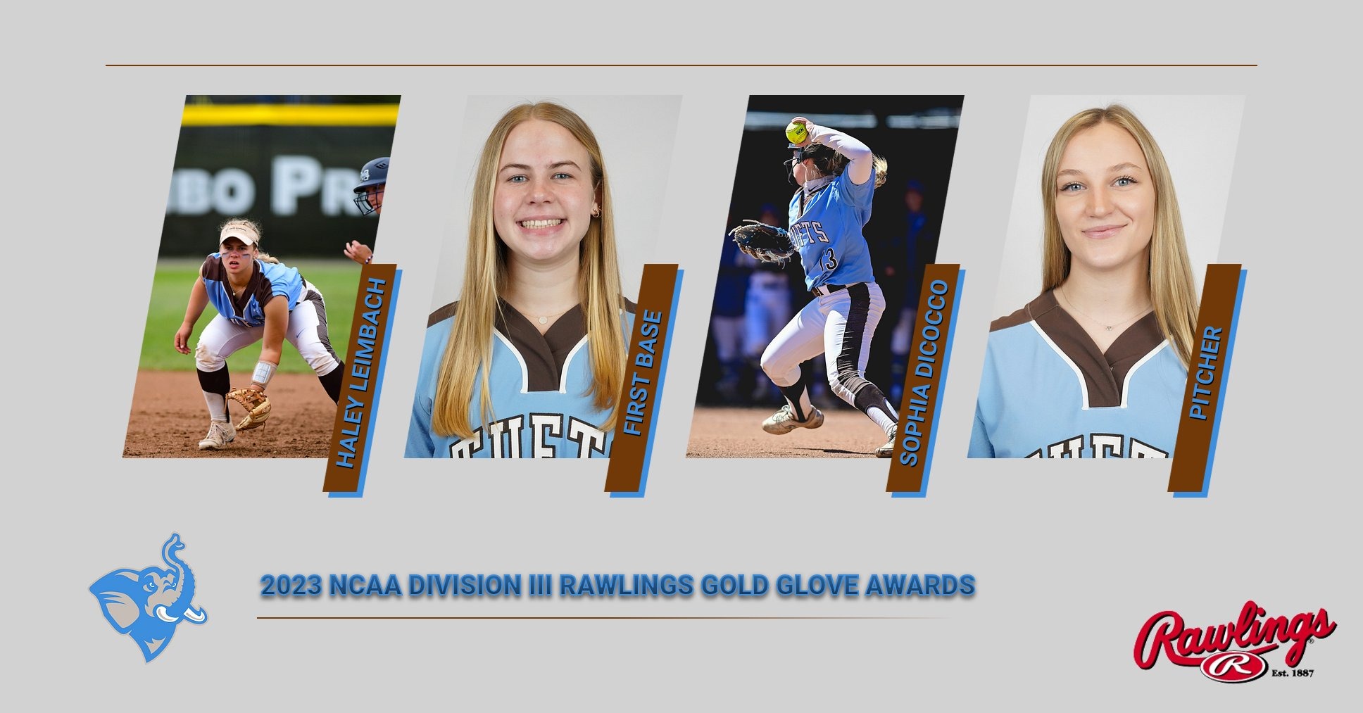 DiCocco, Leimbach Earn Two of Nine National Gold Glove Honors - Tufts ...