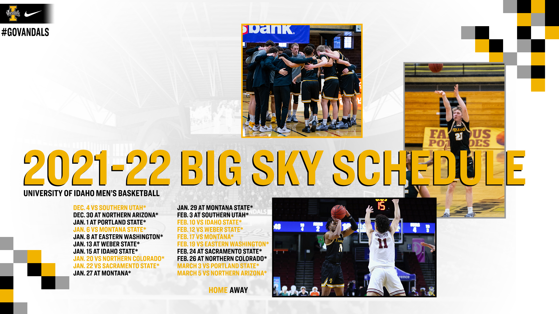 Men s Hoops Releases Big Sky Schedule University Of Idaho Athletics Men s Hoops Releases Big Sky Schedule University Of Idaho Athletics