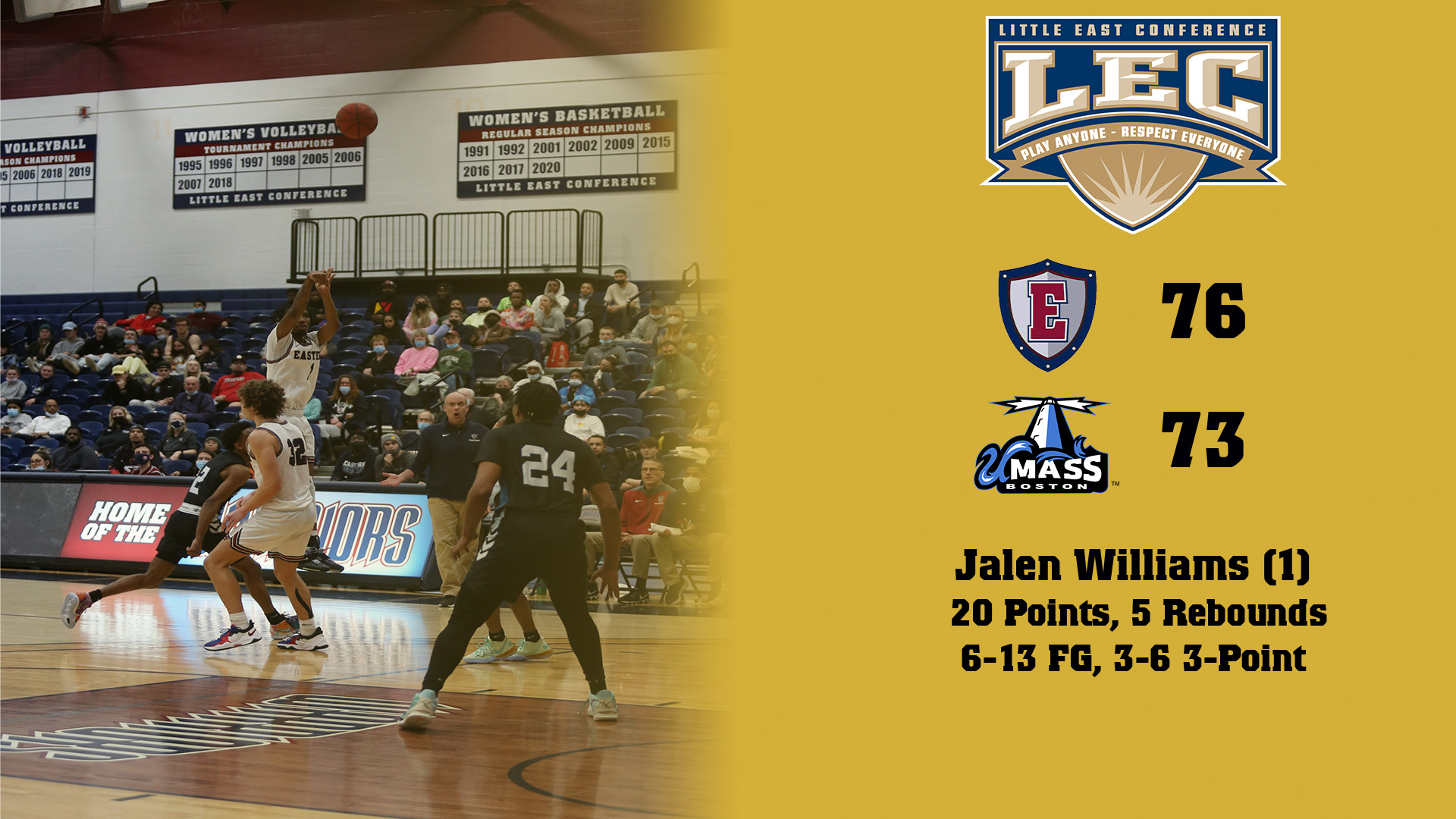 Jalen Williams - 2022-23 - Men's Basketball - Eastern Connecticut State ...