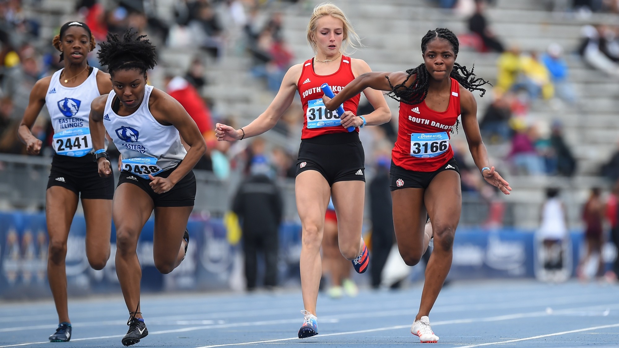 Women's 4x100 takes the tape at Texas State - University of South ...