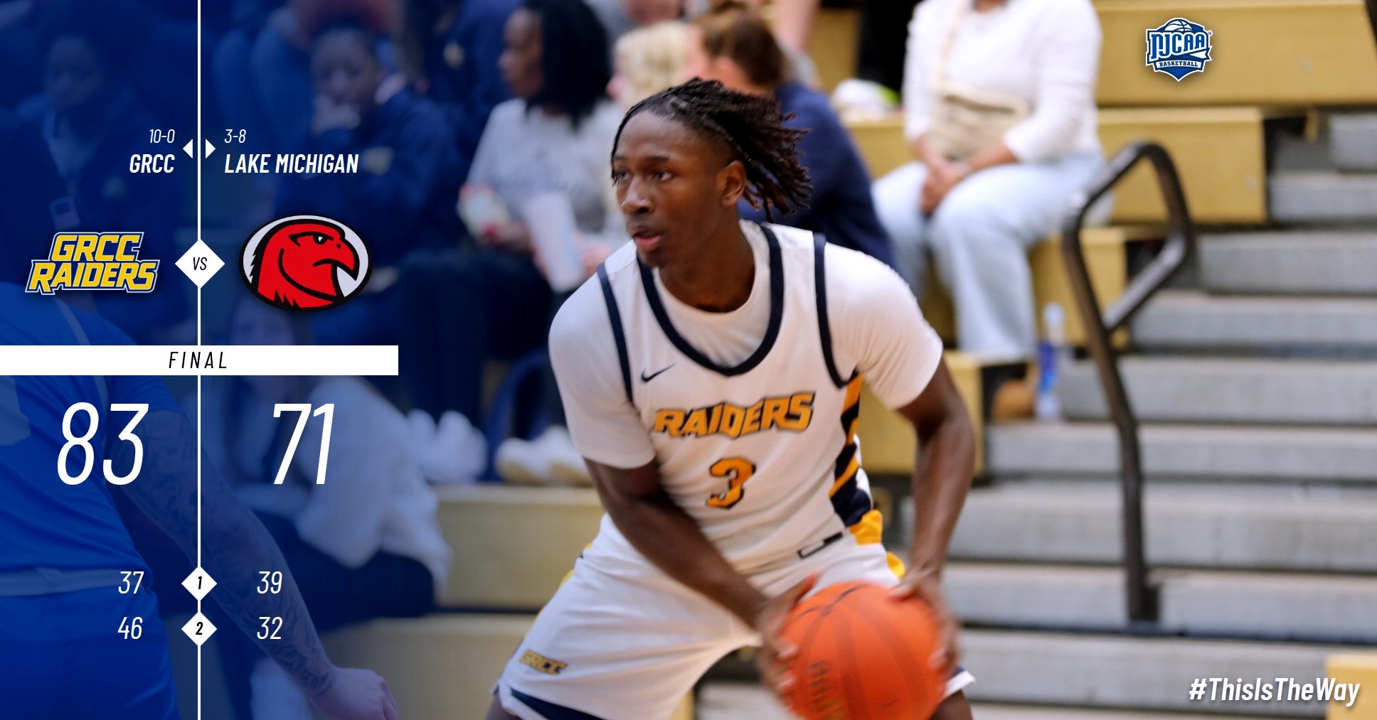 Raider men complete perfect first half of season with 83-71 win against ...