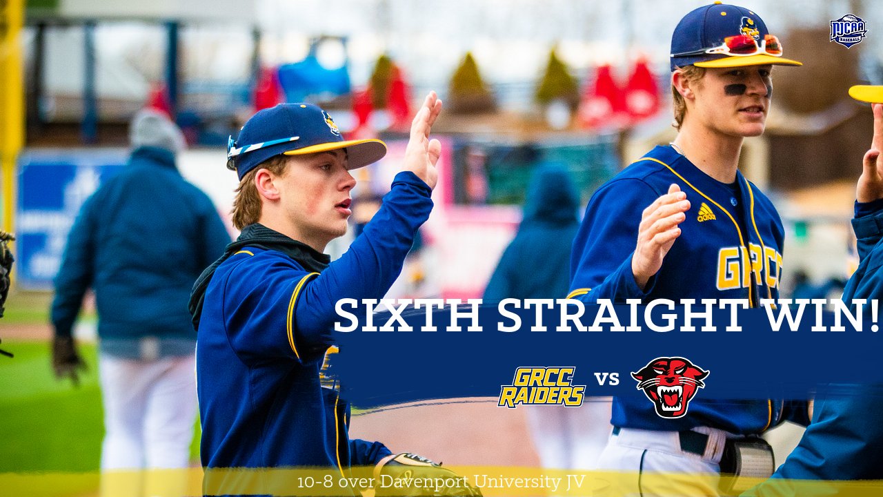 Raiders Defeat Davenport for Sixth Win in a Row - GRCC Athletics