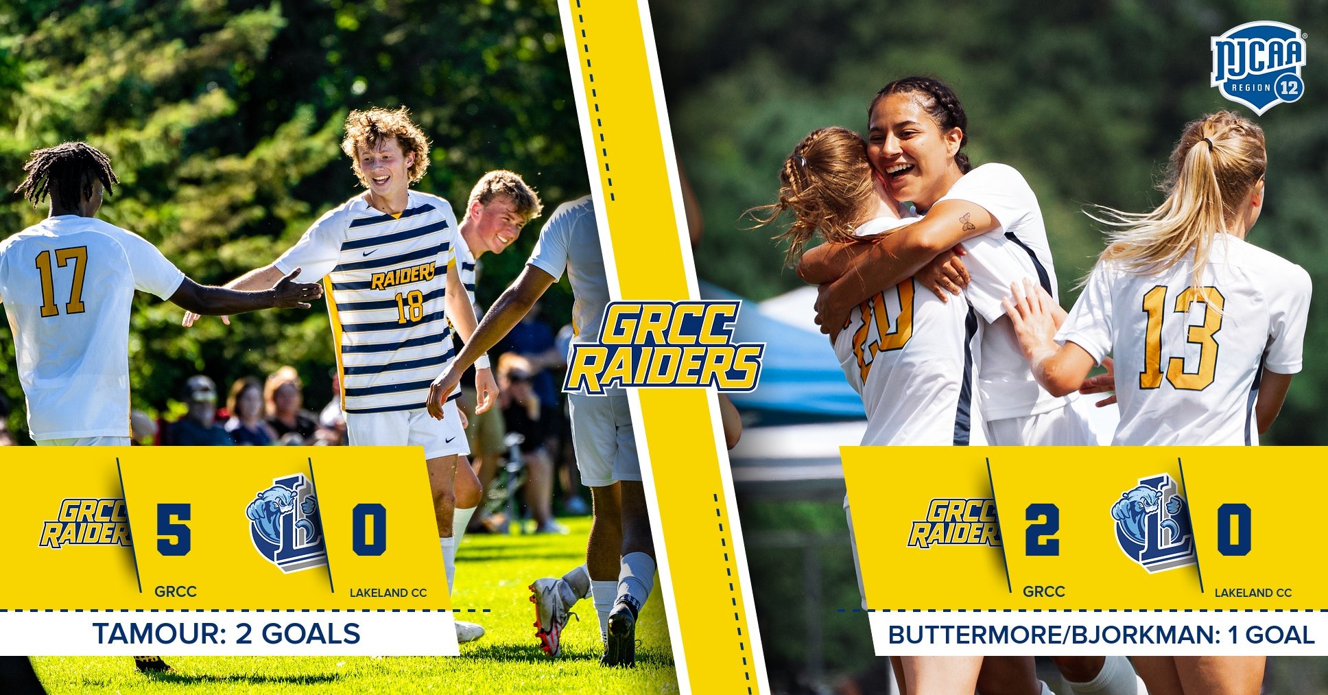 Raiders sweep Lakeland to finish off regular season play - GRCC Athletics