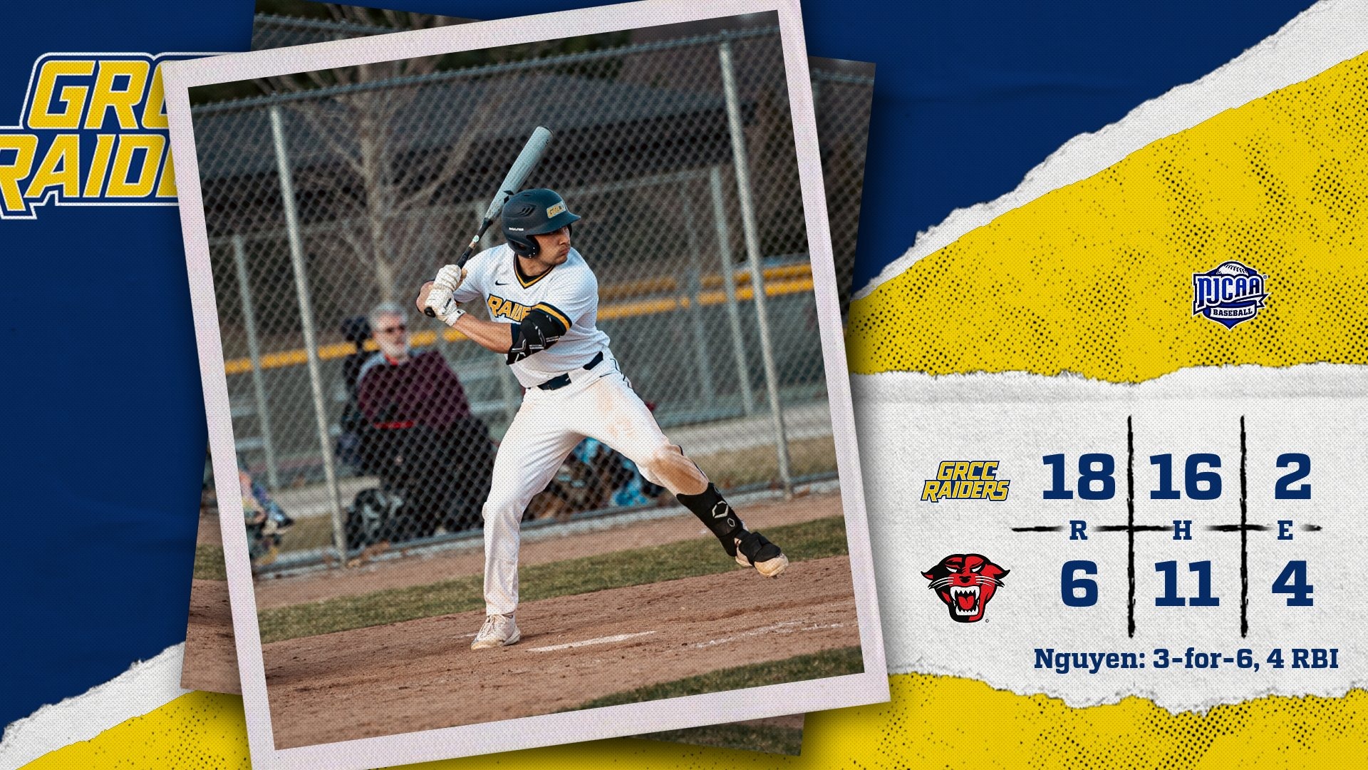 Raiders pound out 16 hits in 18-6 blowout over Davenport JV - GRCC ...