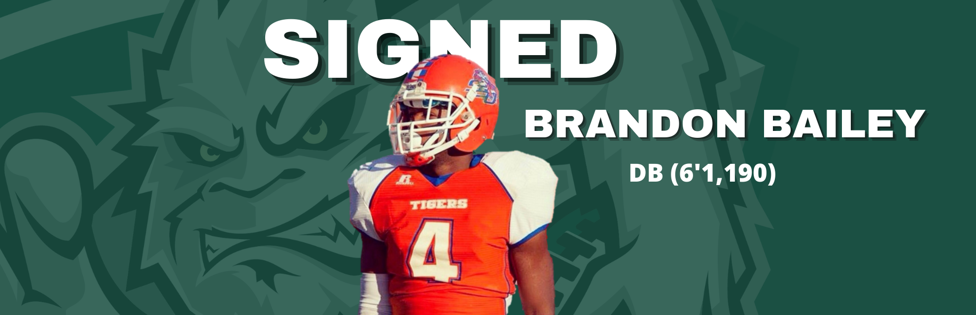 BLIZZARD SIGN BRANDON BAILEY, DB- SAVANNAH STATE - Green Bay Blizzard