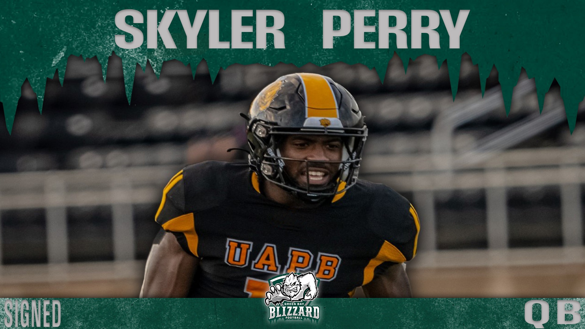 Blizzard Sign Quarterback Skyler Perry - Green Bay Blizzard