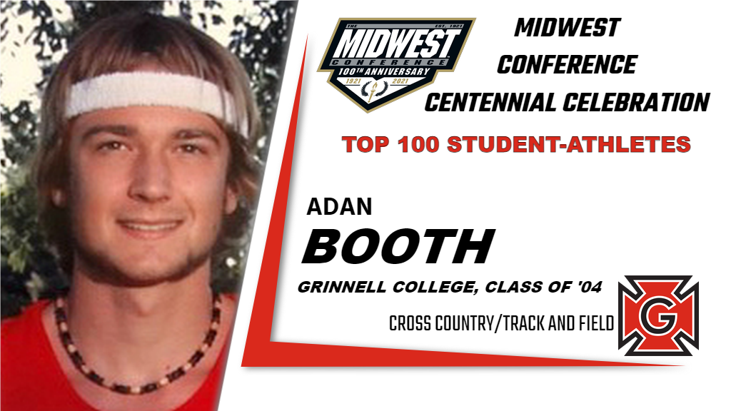 Adam Booth: Midwest Conference Top 100 Honoree - Grinnell College Athletics
