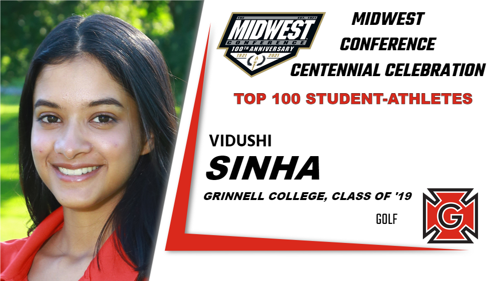 Vidushi Sinha: Midwest Conference Top 100 Honoree - Grinnell College Athletics
