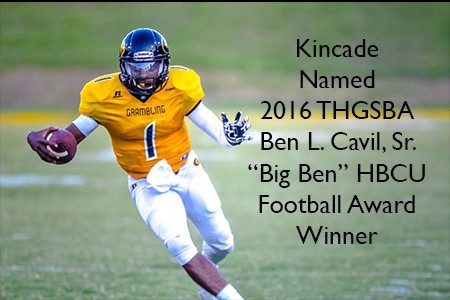 Devante Kincade named 2016 THGSBA Ben L. Cavil, Sr. “Big Ben” HBCU ...