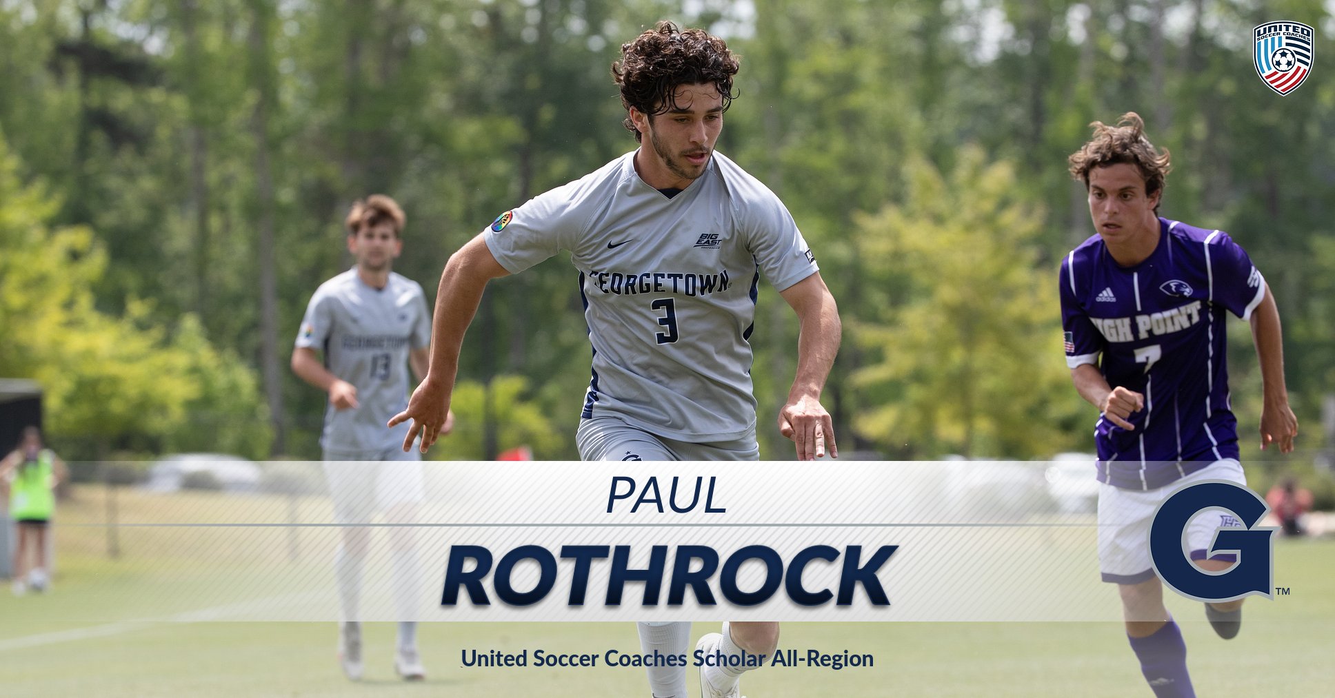 Rothrock Earns United Soccer Coaches Scholar All-Region - Georgetown ...