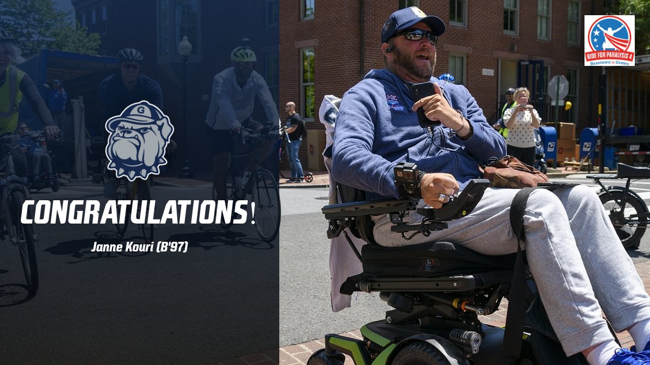 Georgetown Hall of Famer Janne Kouri Completes Ride for Paralysis ...