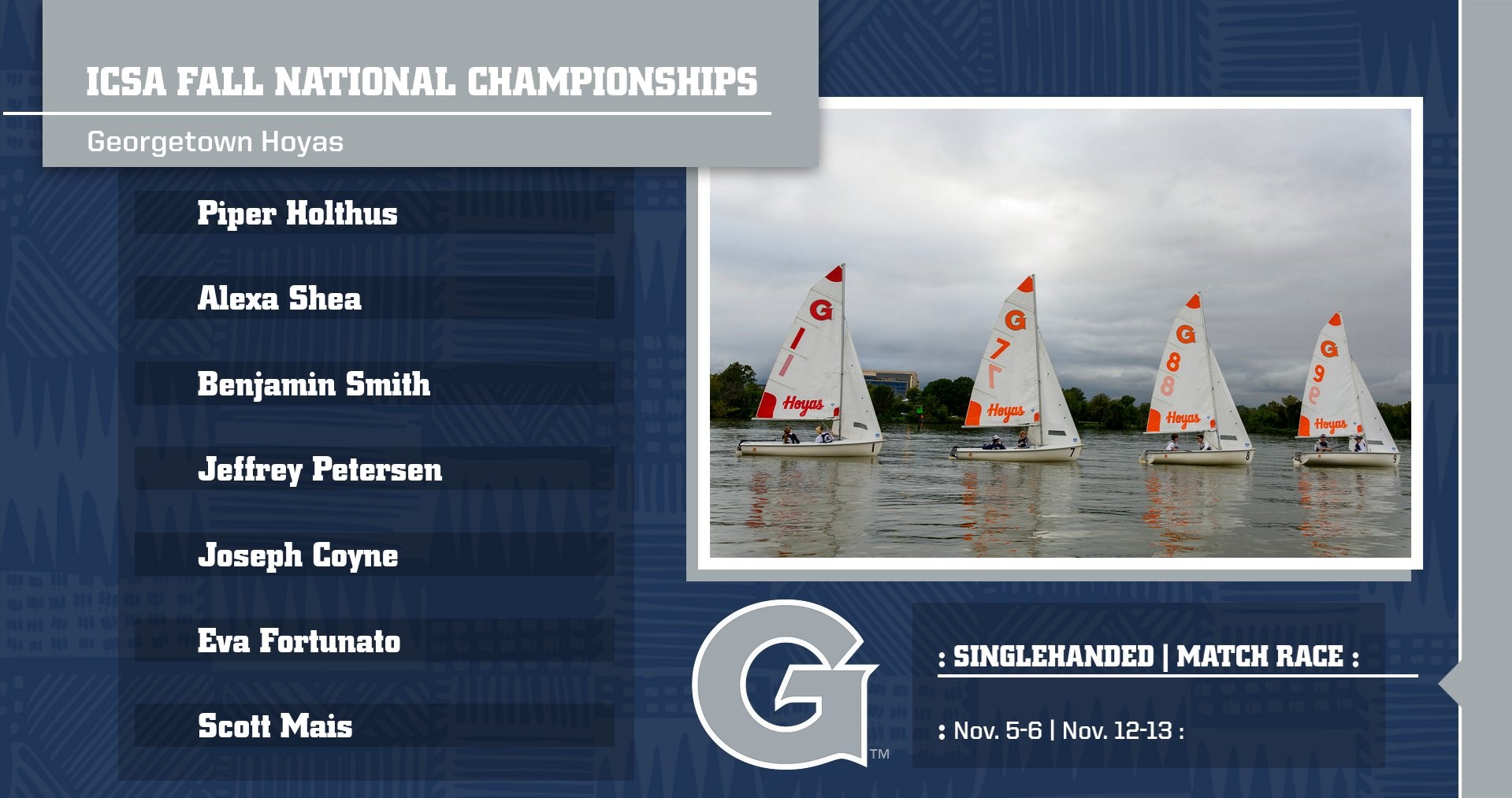 Four Hoyas Selected to Compete in ICSA Fall National Championships - Georgetown University Athletics