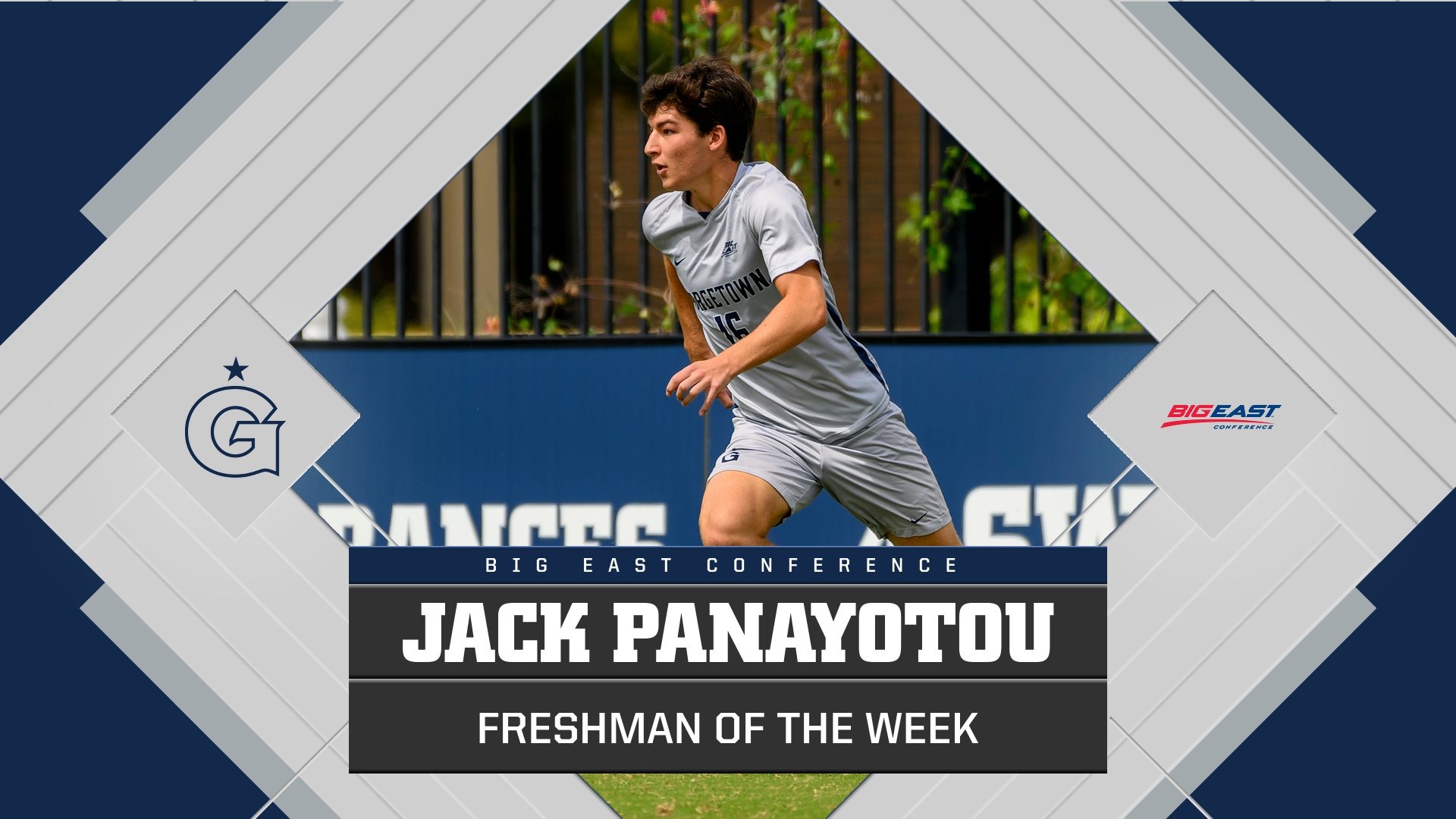 Panayotou Named BIG EAST Freshman of the Week - Georgetown University ...