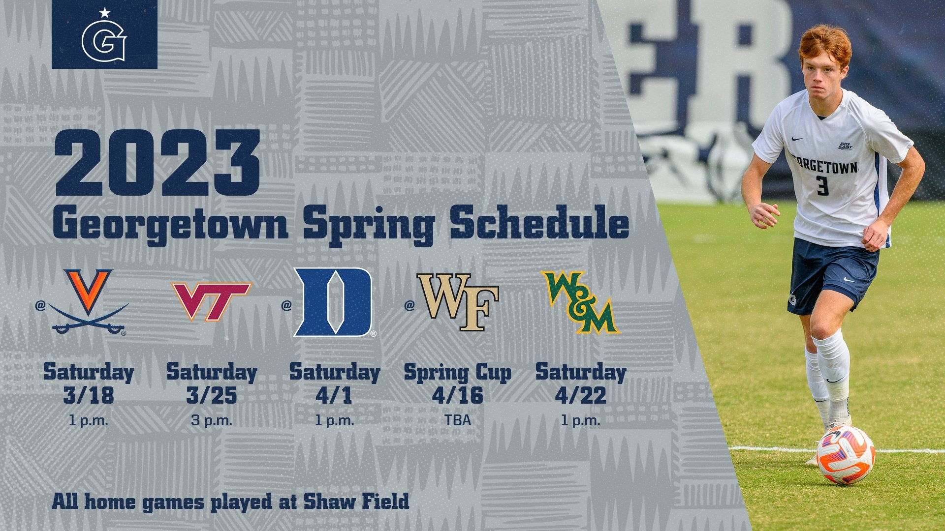 Men’s Soccer Announces 2023 Spring Schedule - Georgetown University ...