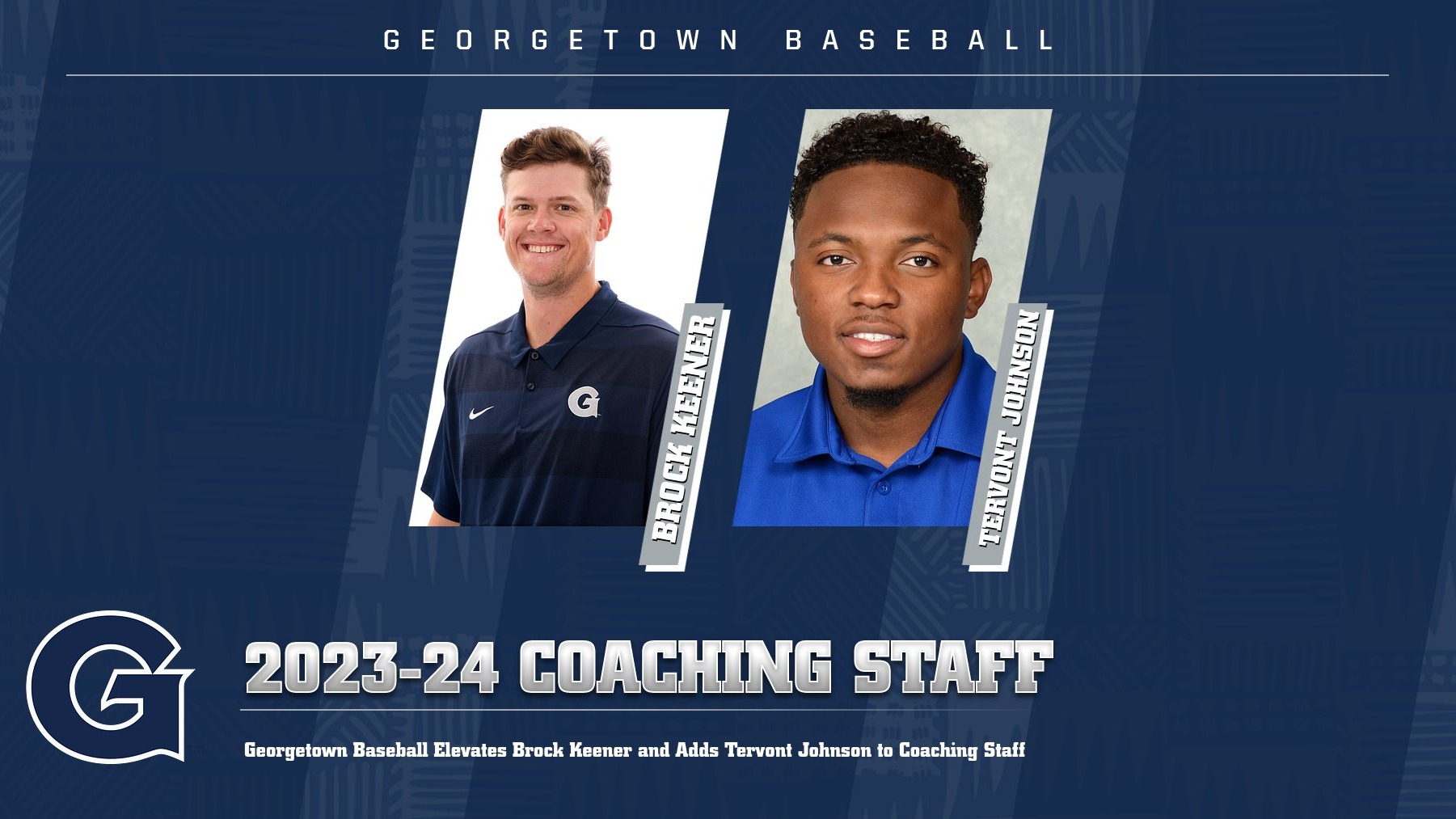 Georgetown Baseball Elevates Brock Keener and Adds Tervont Johnson to ...