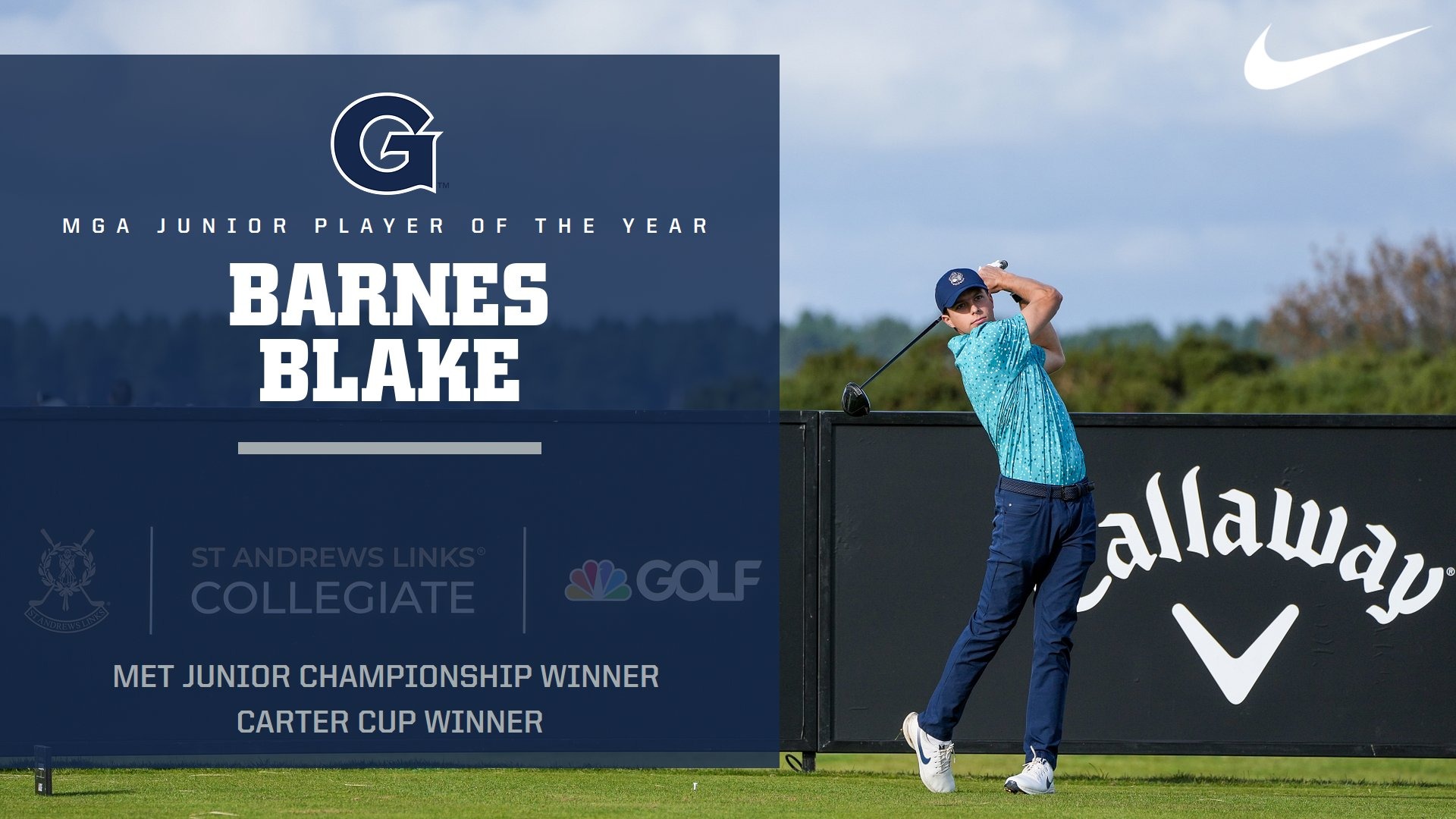 Barnes Blake Named Metropolitan Golf Association Junior Player of the ...