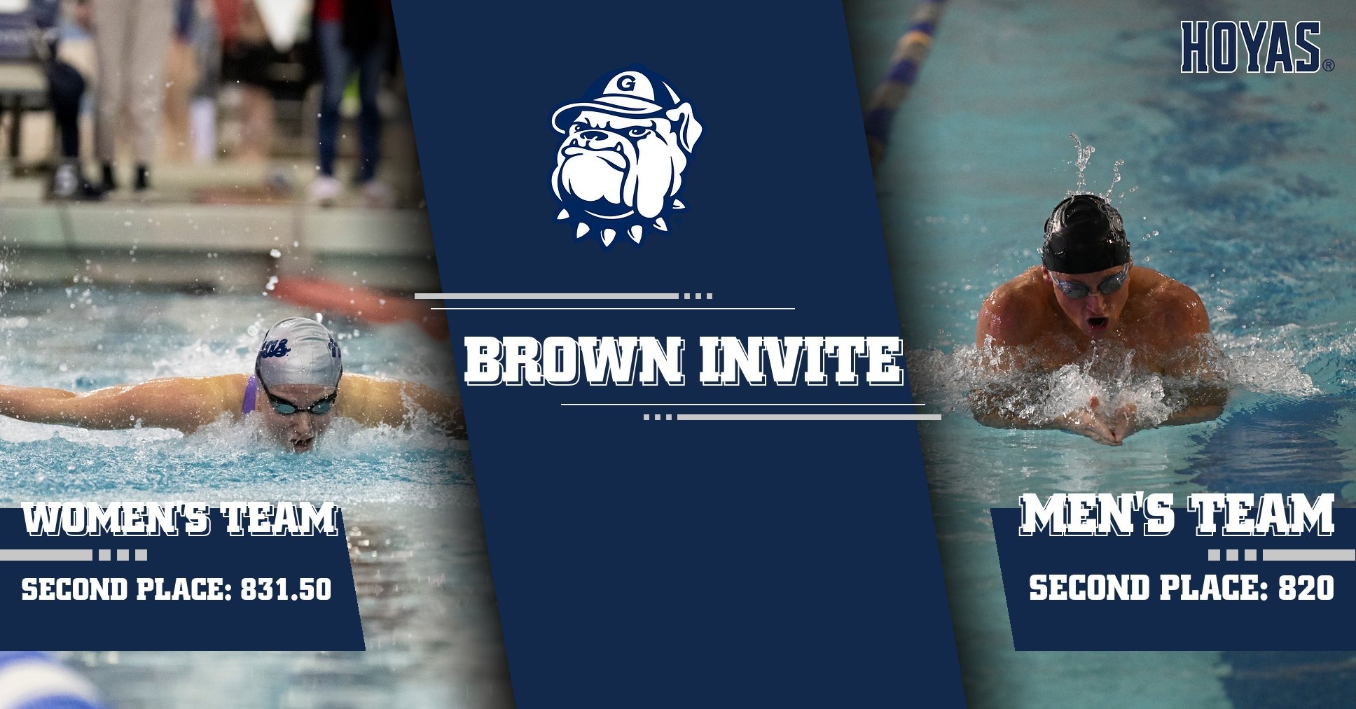 Swimming & Diving Team’s Finish Second at Brown Invite - Georgetown ...