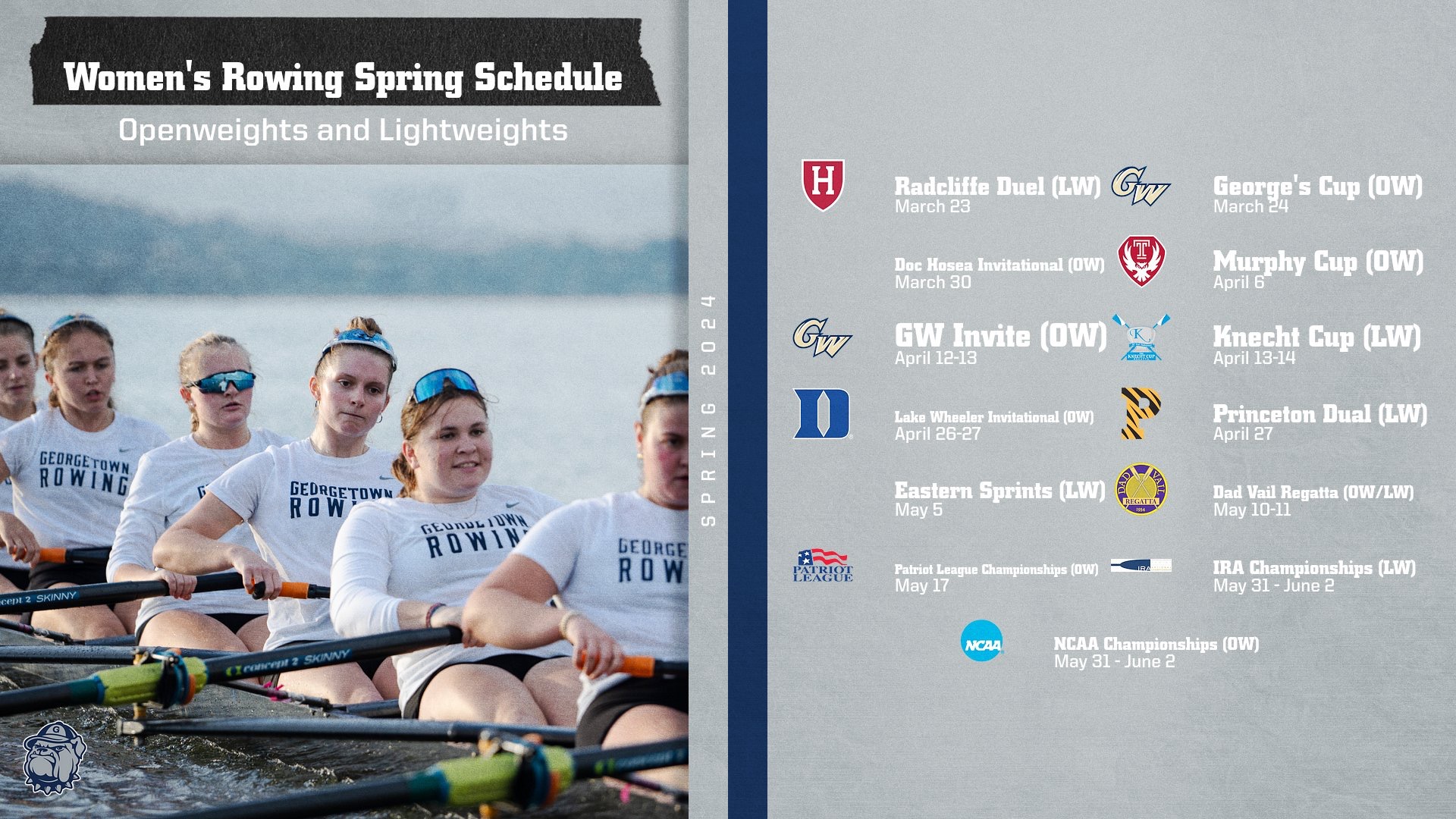 Georgetown Women’s Rowing Announces Spring 2023 Schedule - Georgetown ...
