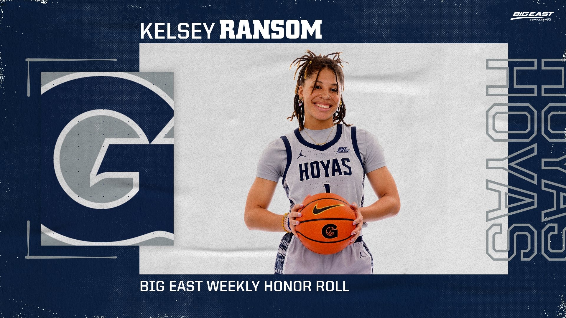 Ransom Named to BIG EAST Weekly Honor Roll - Georgetown University ...